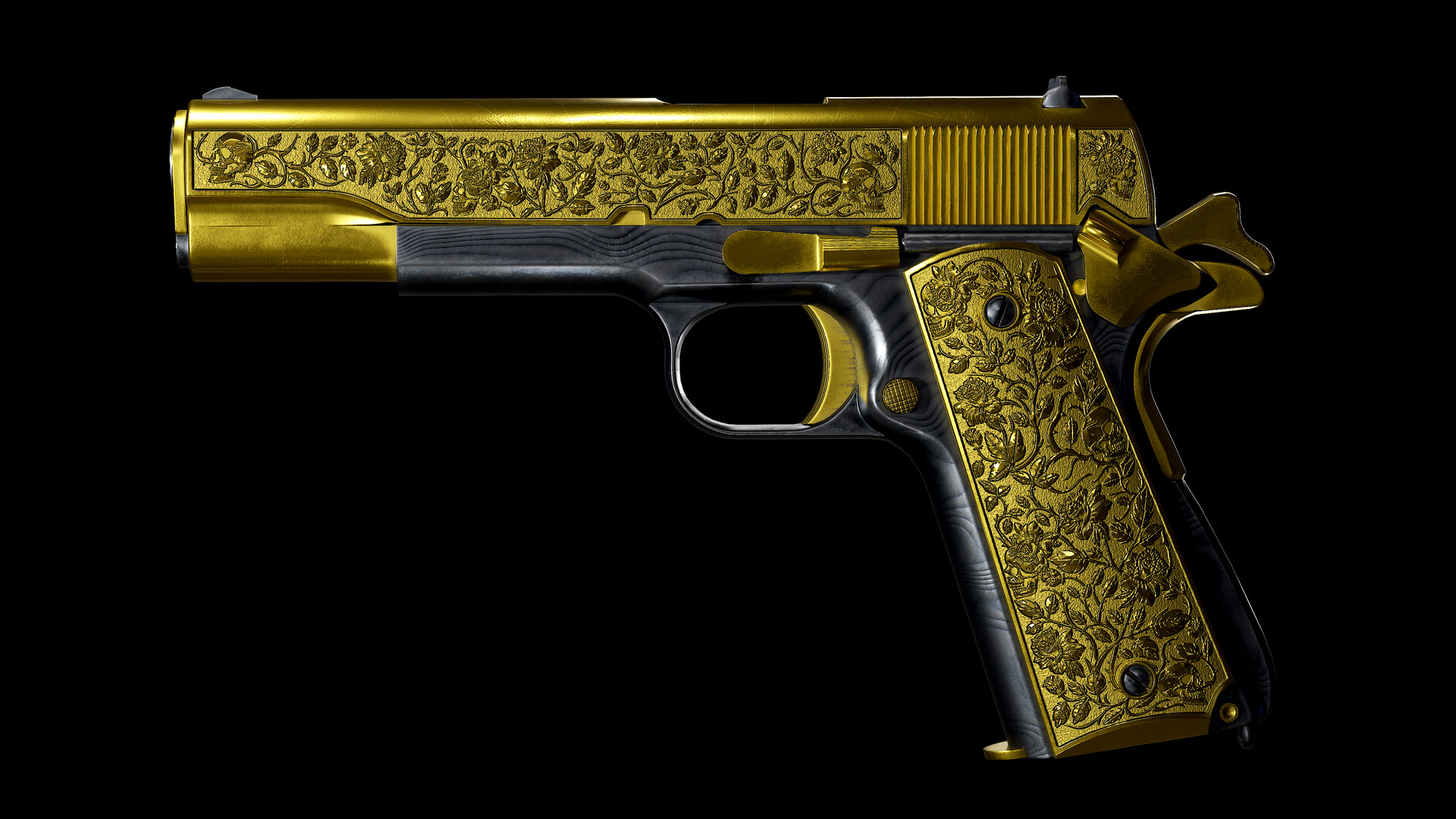 Gold Engraved 1911