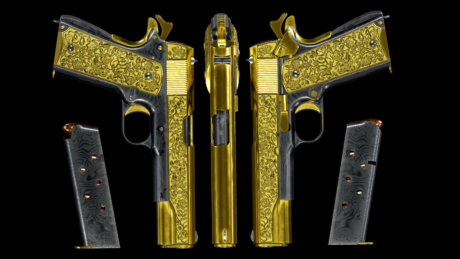 Gold Engraved 1911