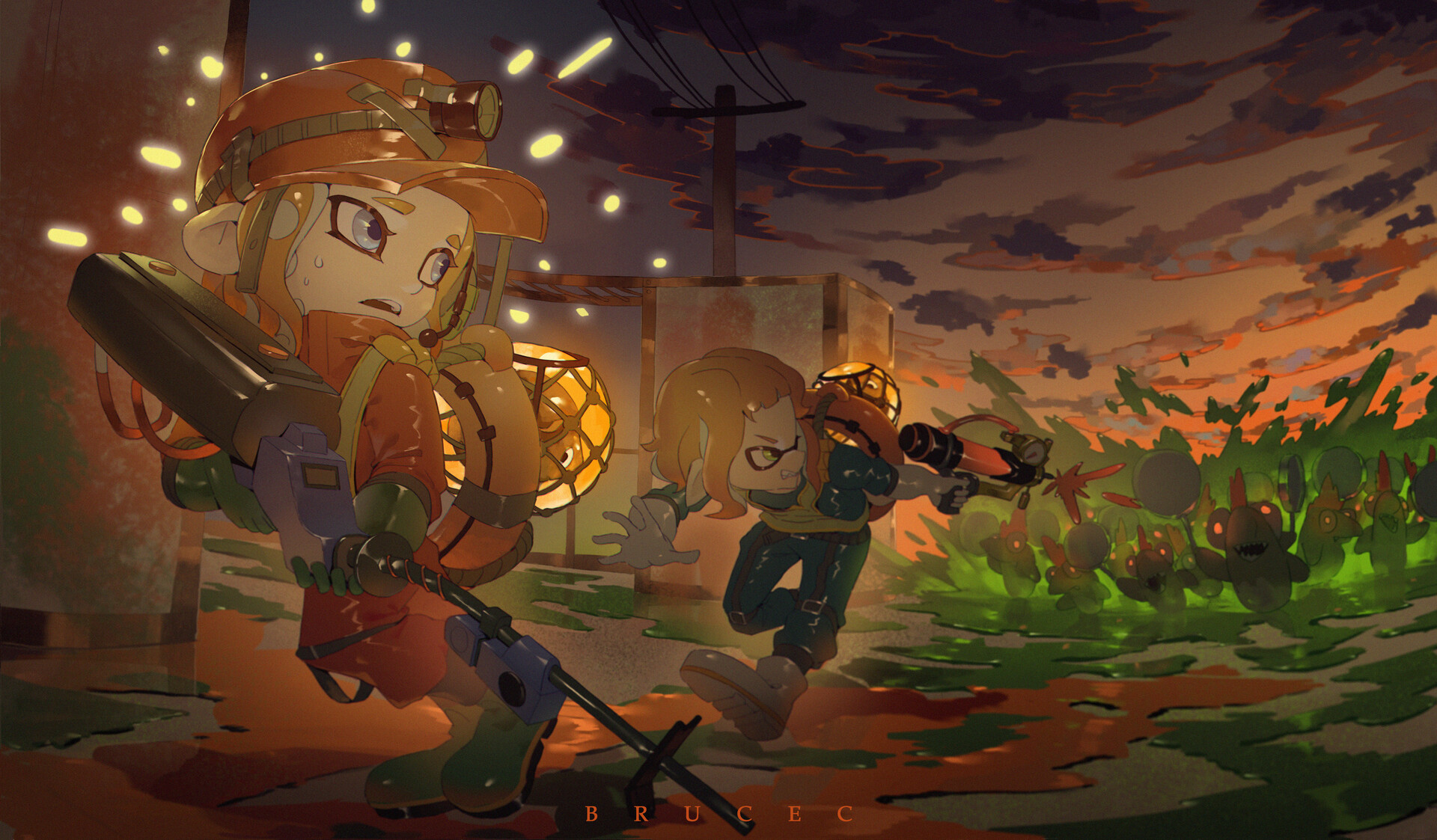 ArtStation - 恐怖光蝇 Splatoon 3