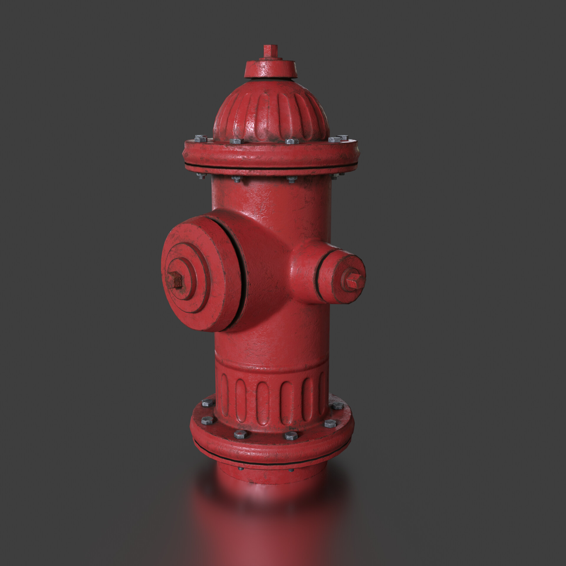 ArtStation - Low poly fire hydrant