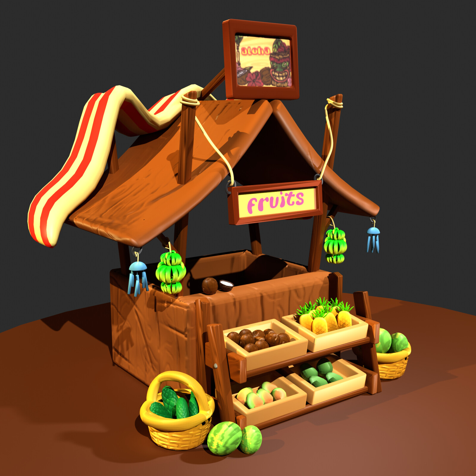 Çisem Atak - Stylized Tropic Fruit Stand
