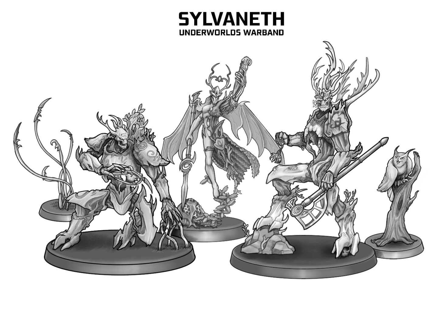 ArtStation - Sylvaneth Warband miniature concepts