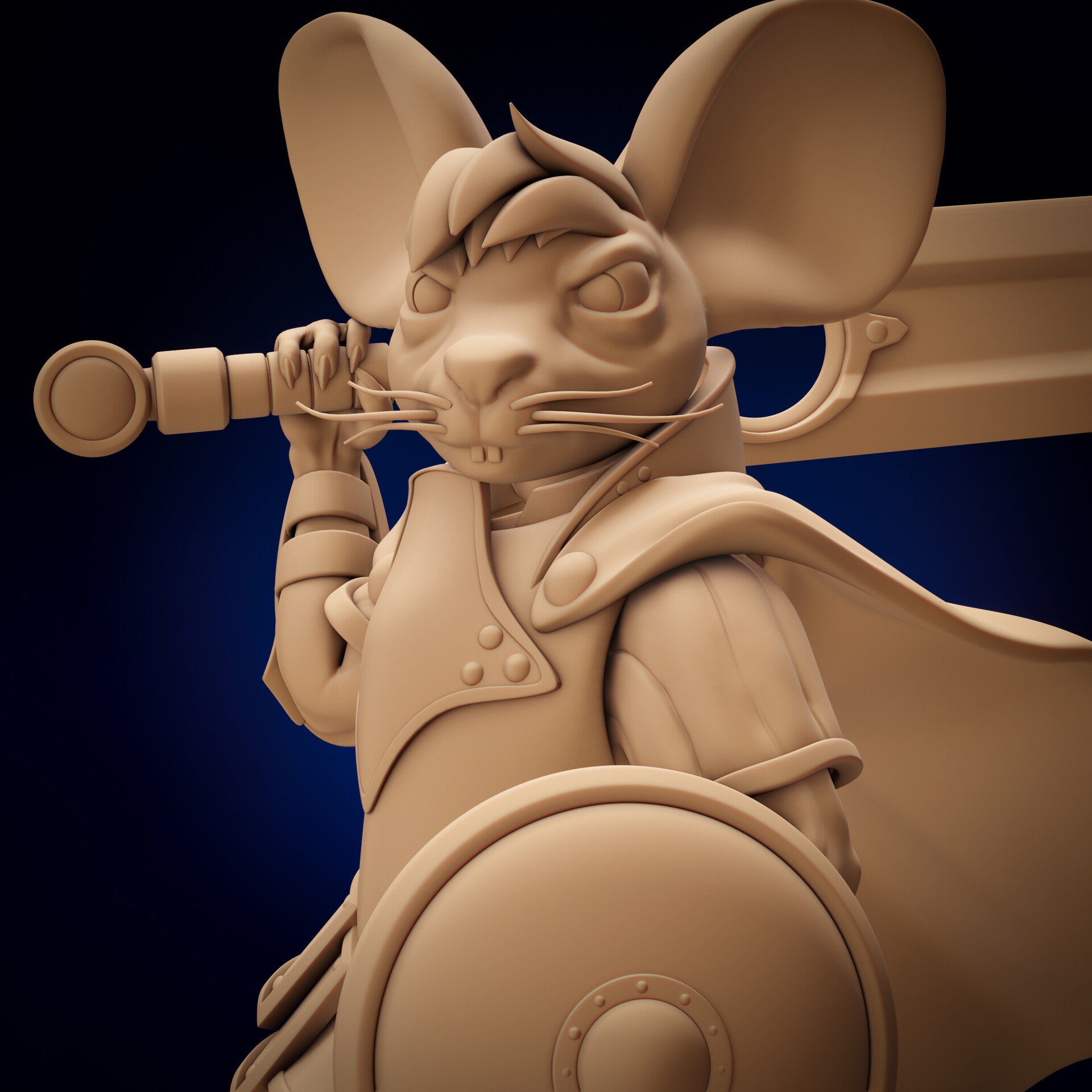 ArtStation - Mouse Knight Miniature