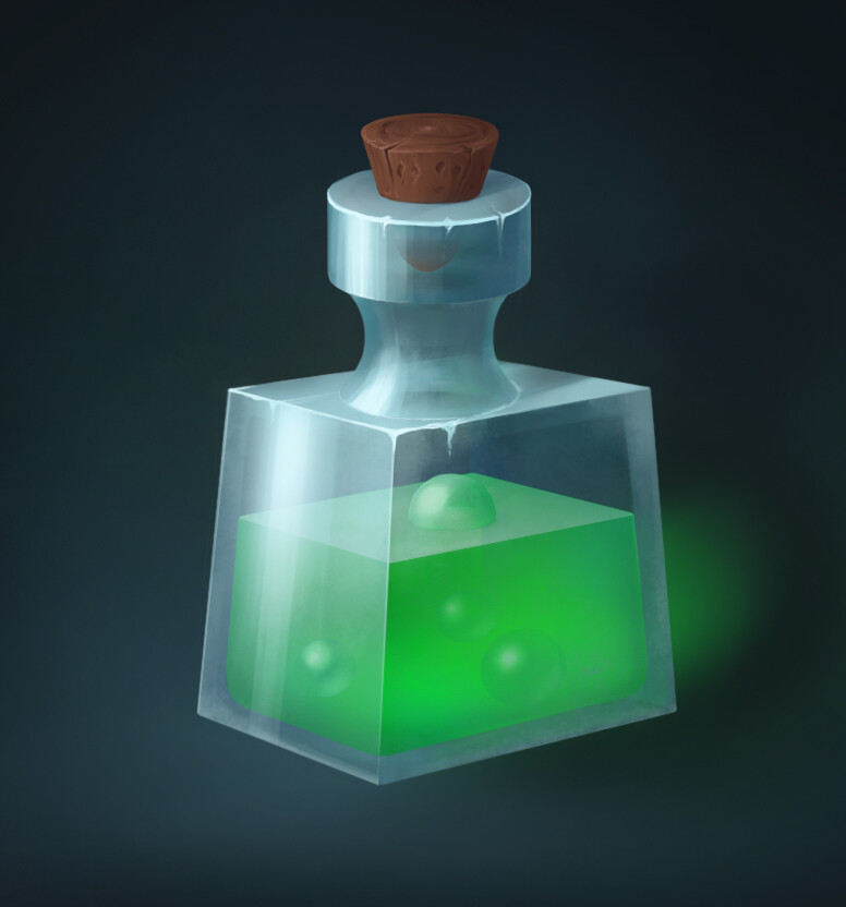 ArtStation - Ultra deluxe green potion