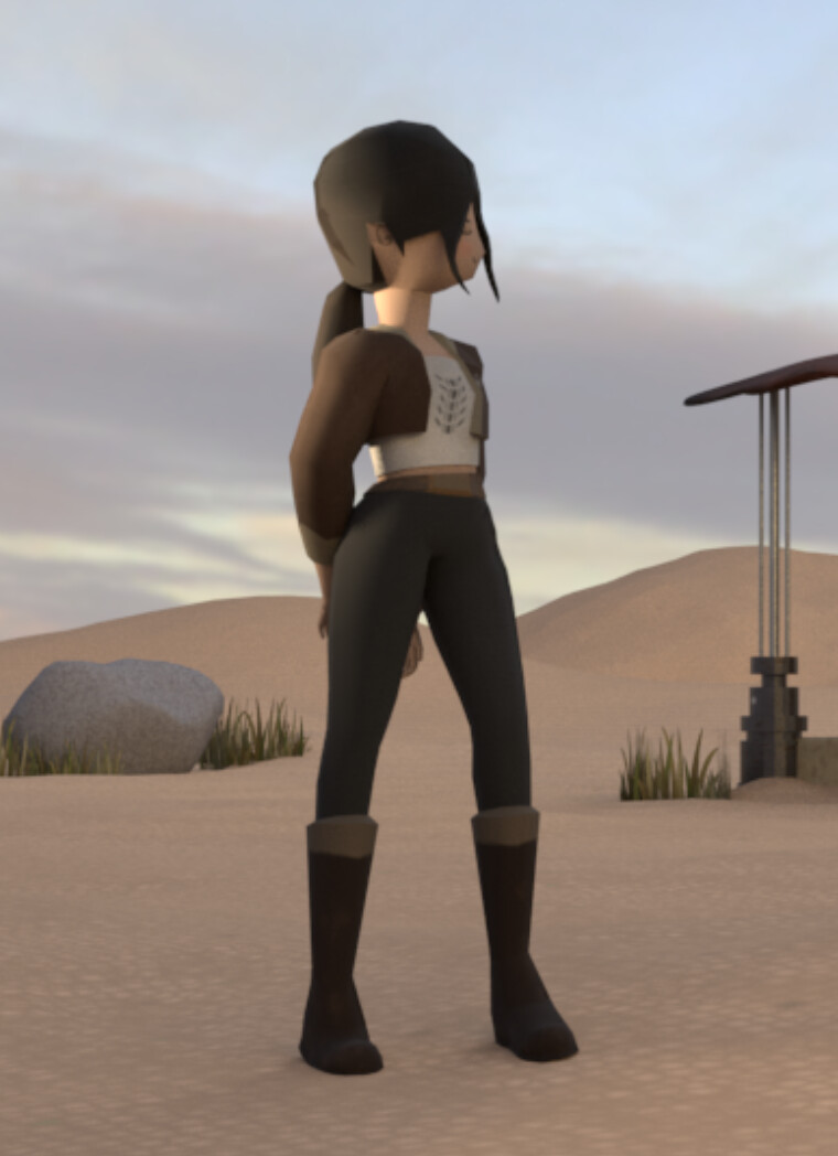 ArtStation - Low Poly Character (2021)