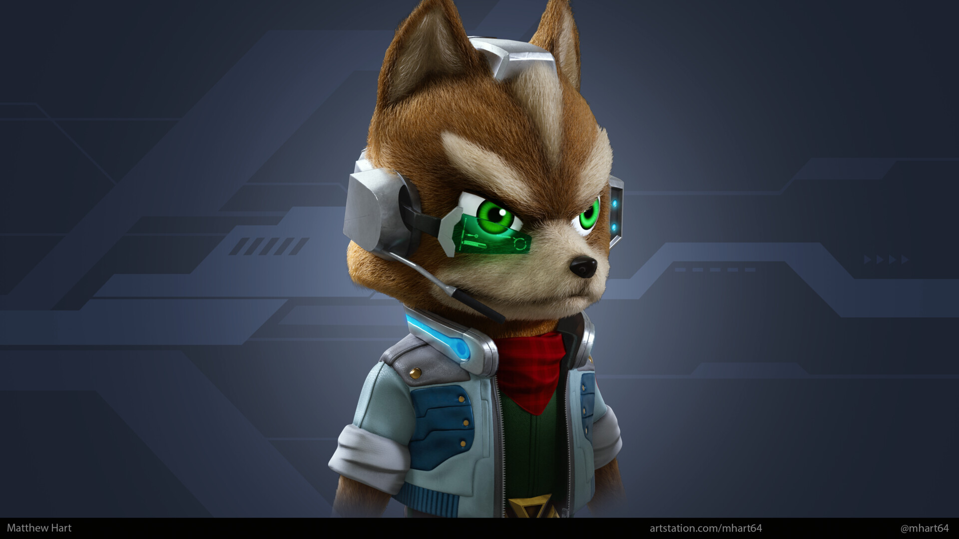 ArtStation - Starfox Model - Fox McCloud