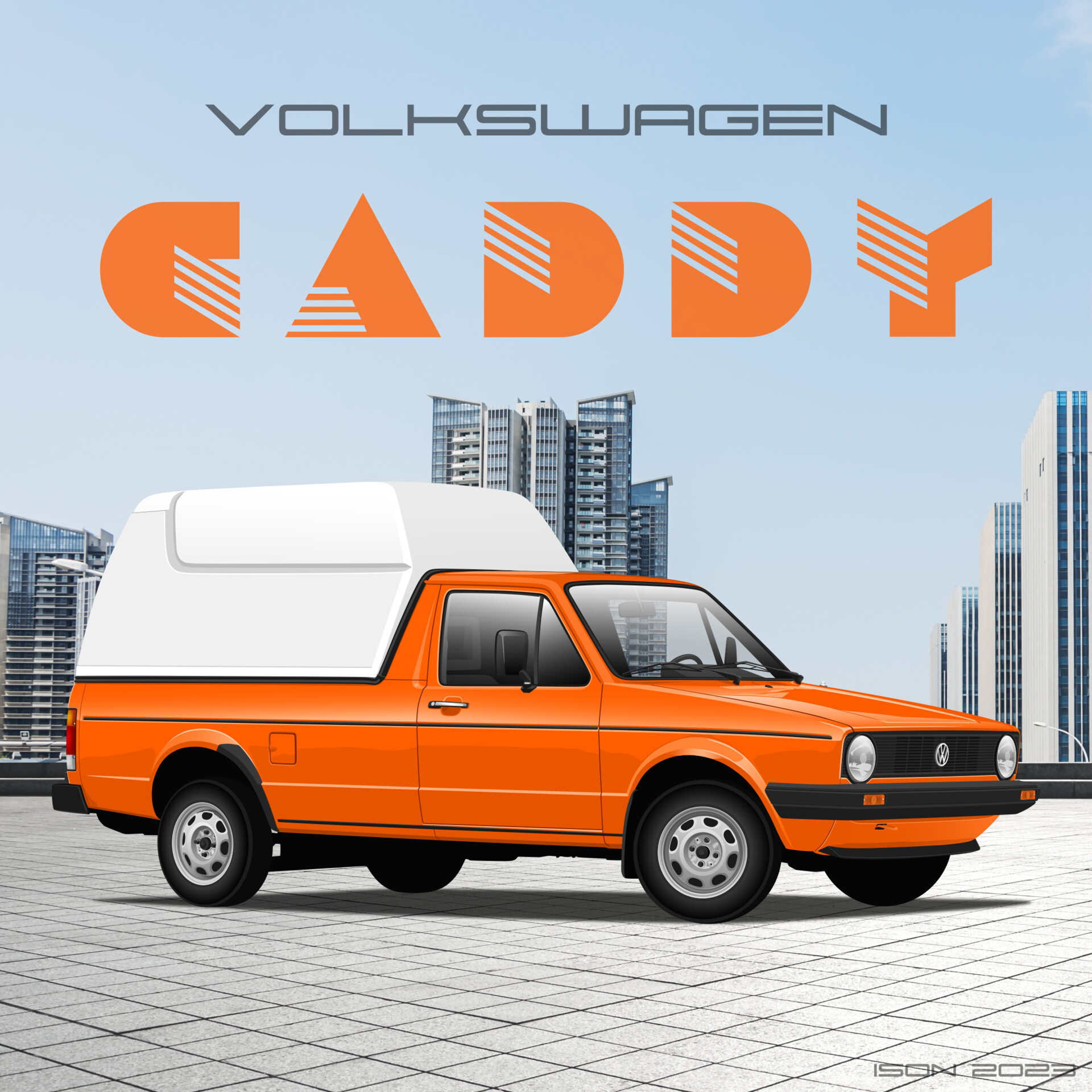 ArtStation - Volkswagen Caddy Mk1 1982