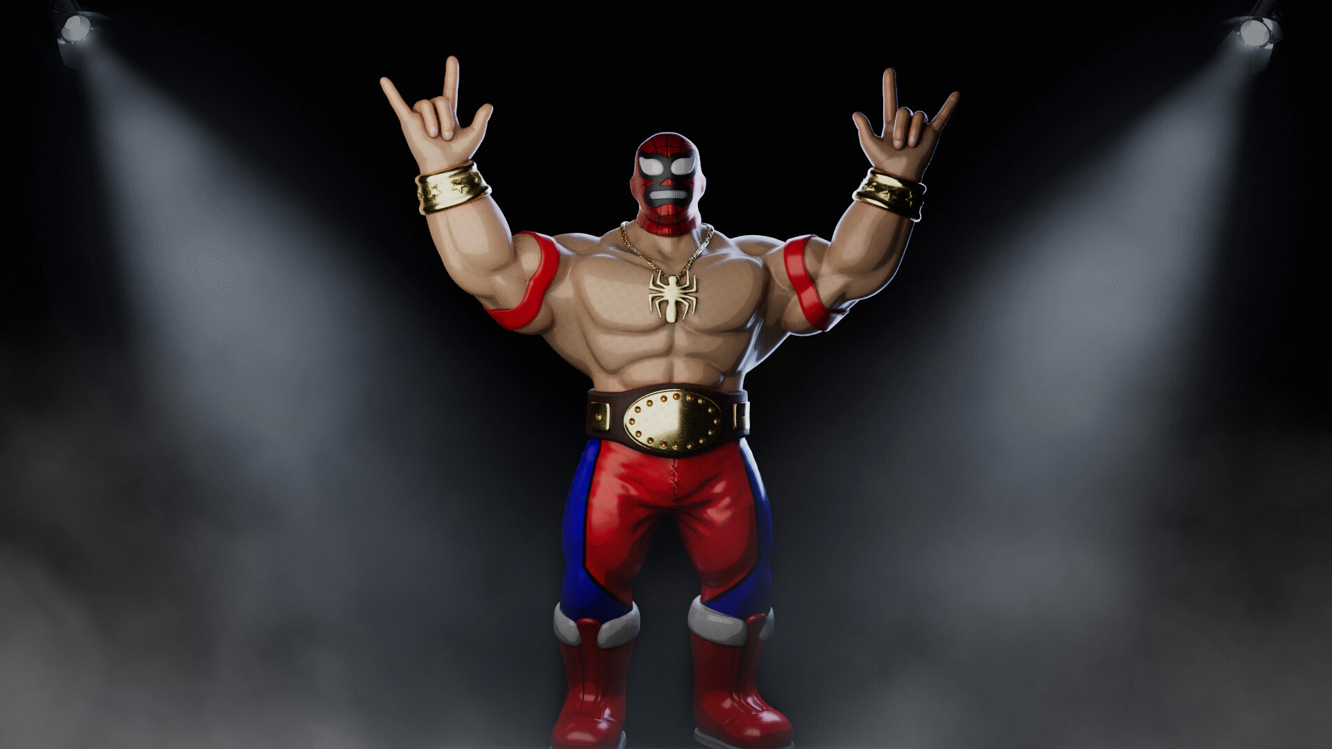 ArtStation - Spider Luchador