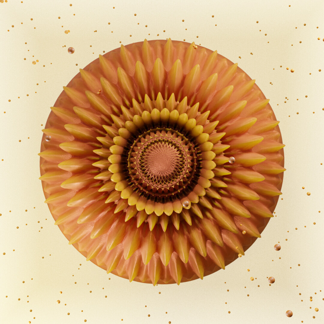 ArtStation - Mandala effect made with Blender Geometric Nodes