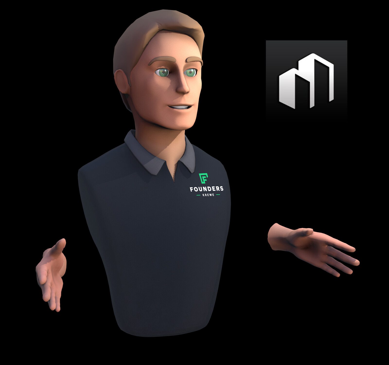 Montrose Edmonds - Metaverse VR Avatar Concept Prototype "Adam"