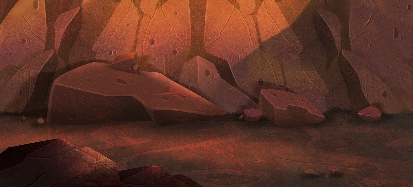 ArtStation - Red rock