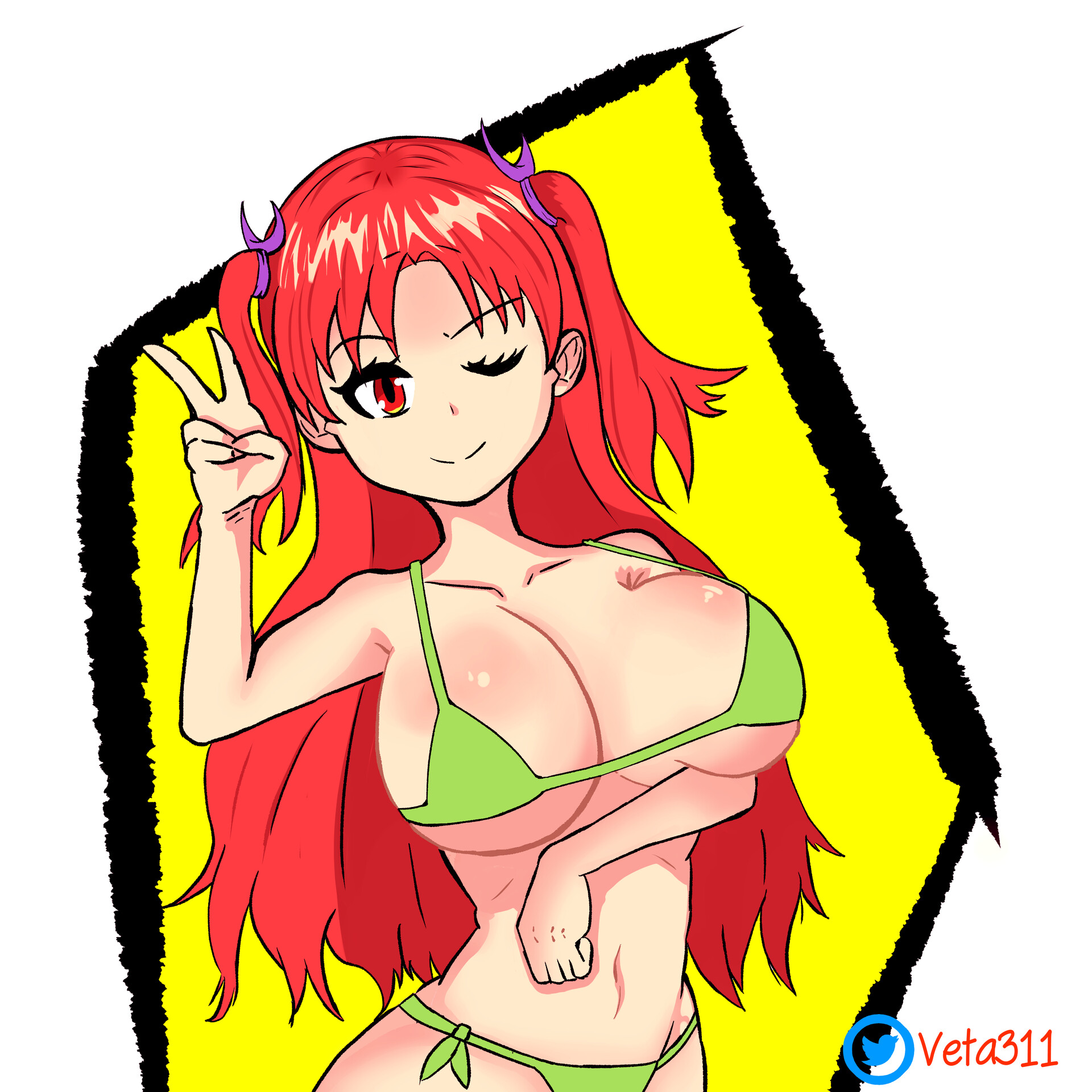 ArtStation - Oc Random girl bikini (old draw)