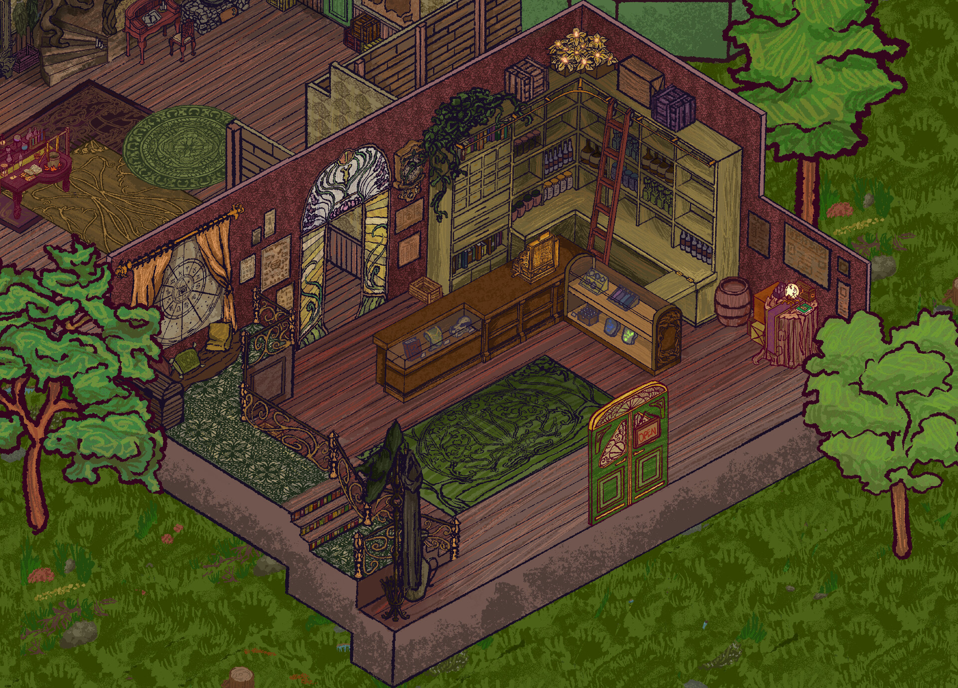 ArtStation - Front of Shop Witches Shop Environment