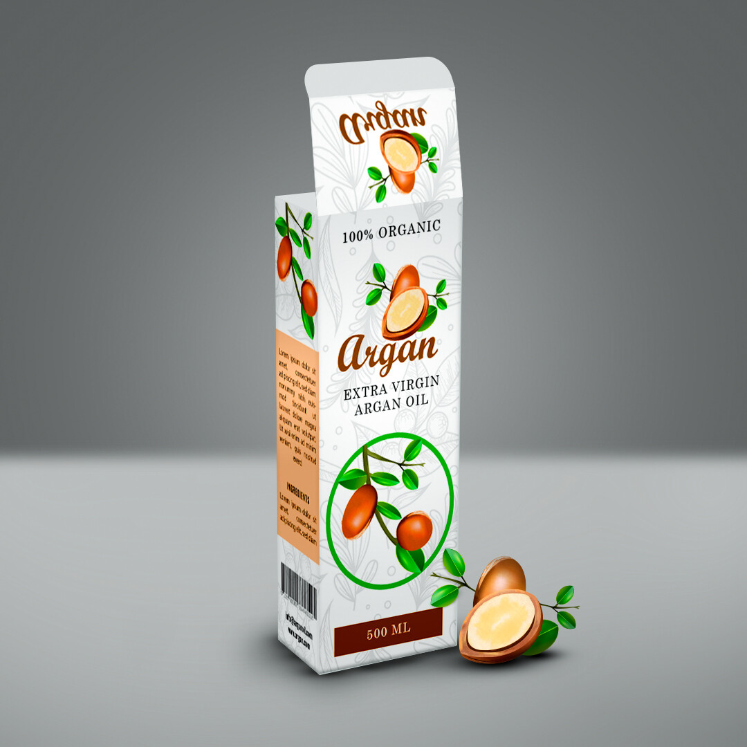 ArtStation - Argan Oil Product Packaging Design