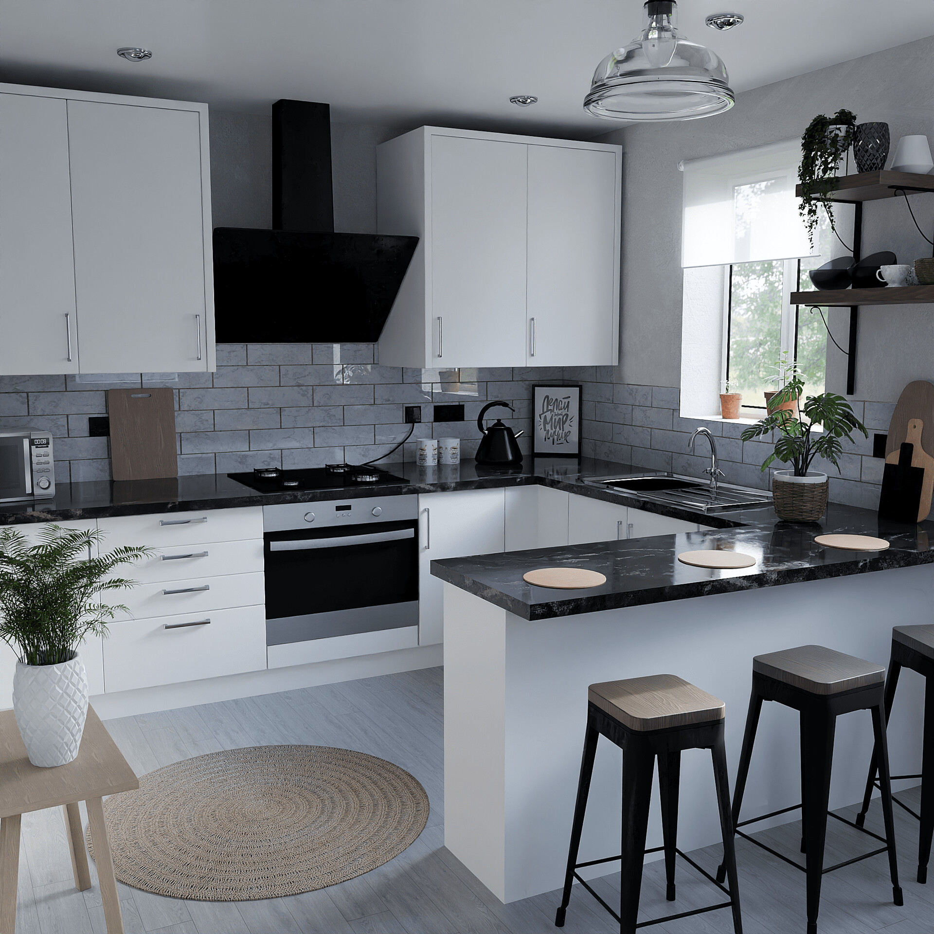 ArtStation - Ordinary kitchen in Belarus