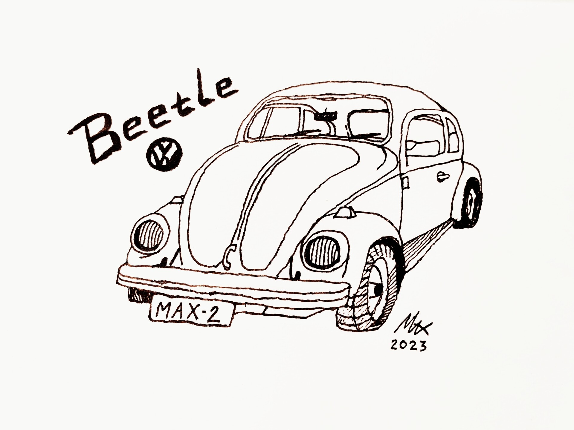 ArtStation - Vintage Volkswagen Beetle