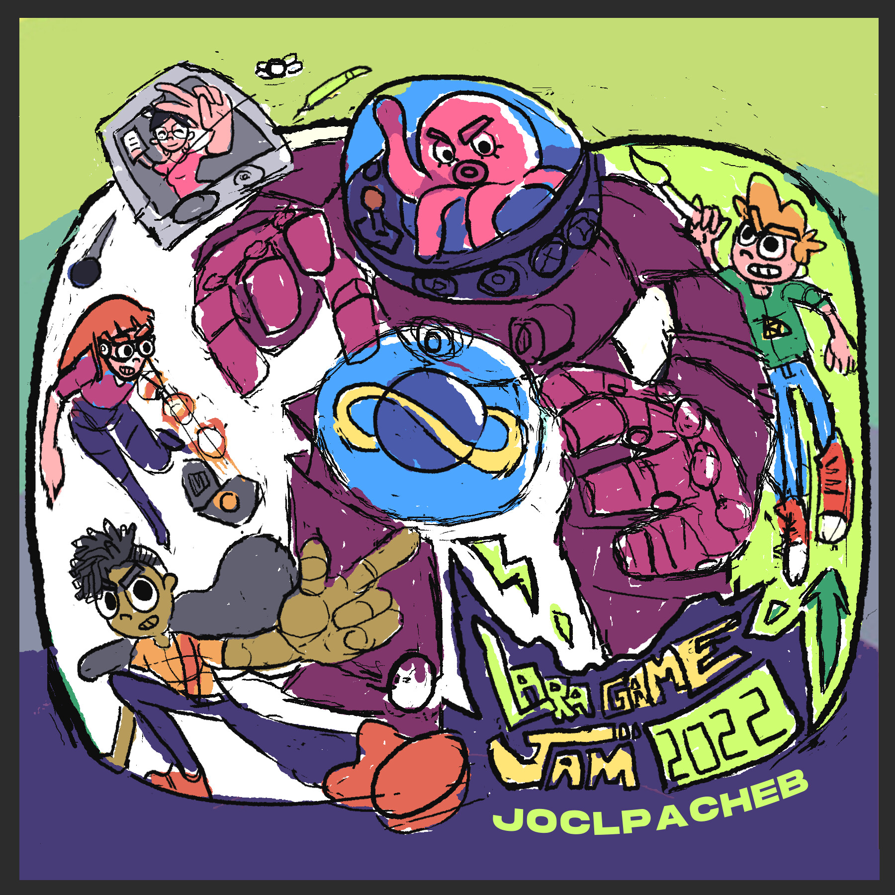 José Luis Pacheco B. - Lara Game Jam 2022 Poster