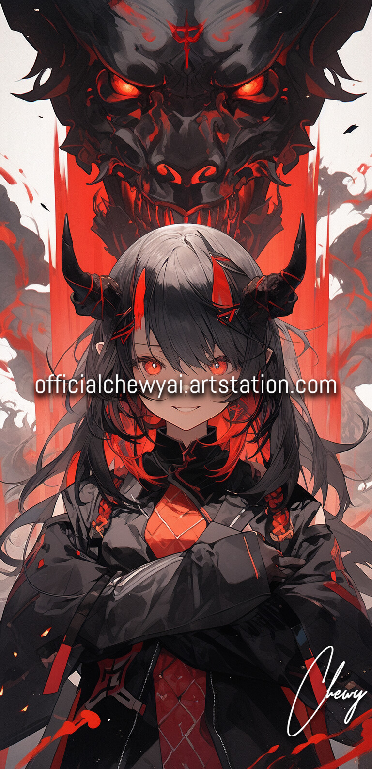 ArtStation - Futuristic Demon Girls