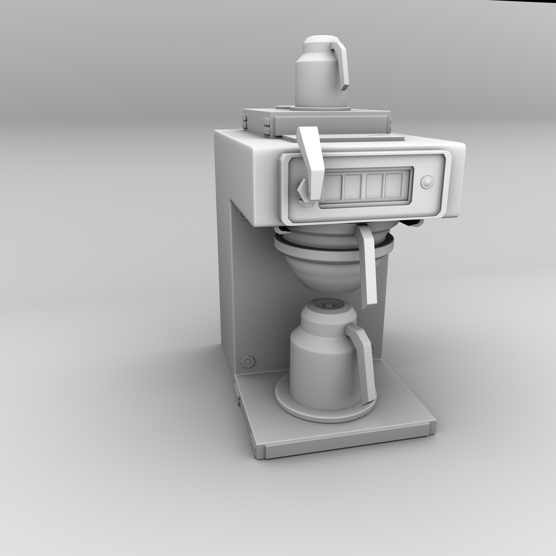 ArtStation - 3d coffe machine modelling