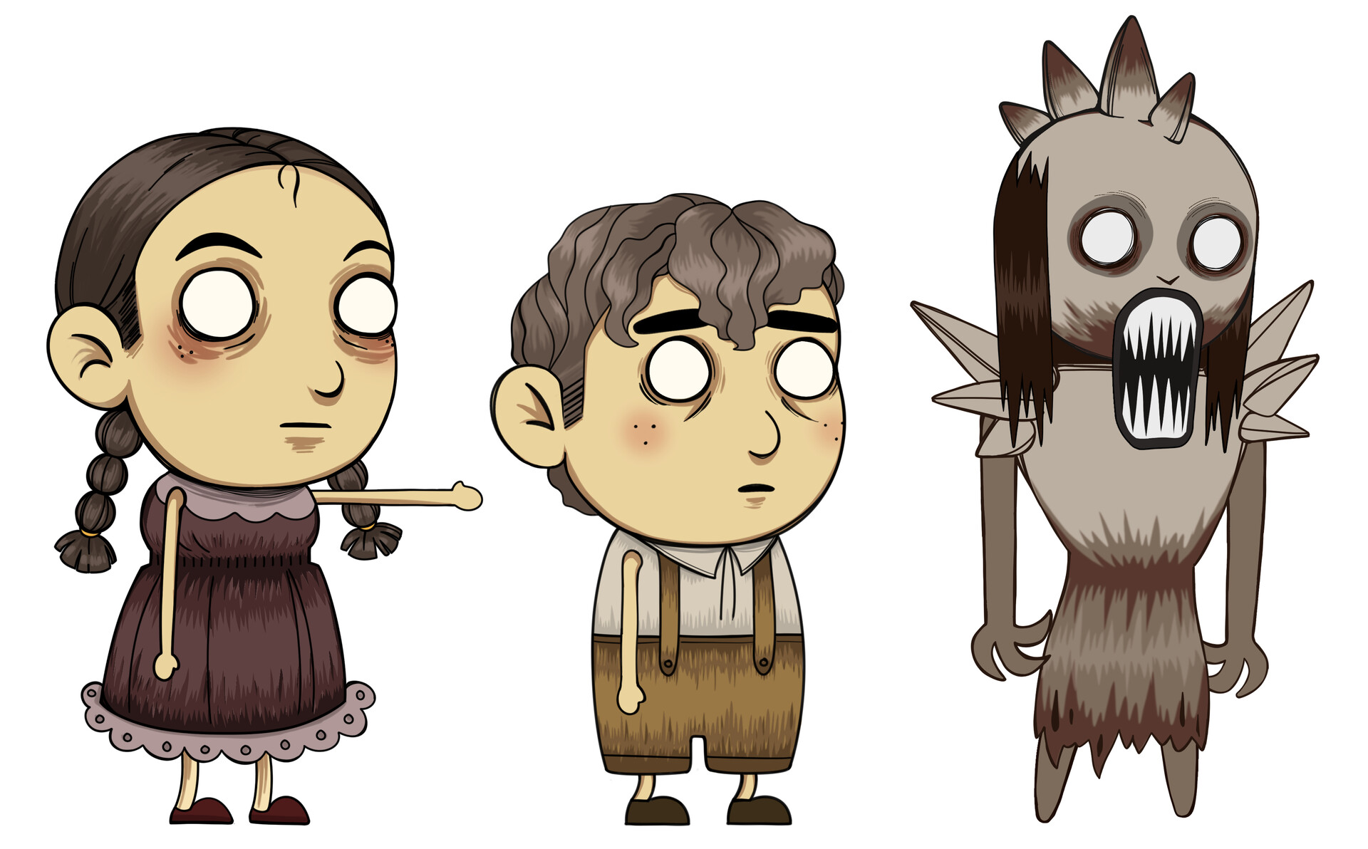 ArtStation - Set of 2D Game Characters (School Project)