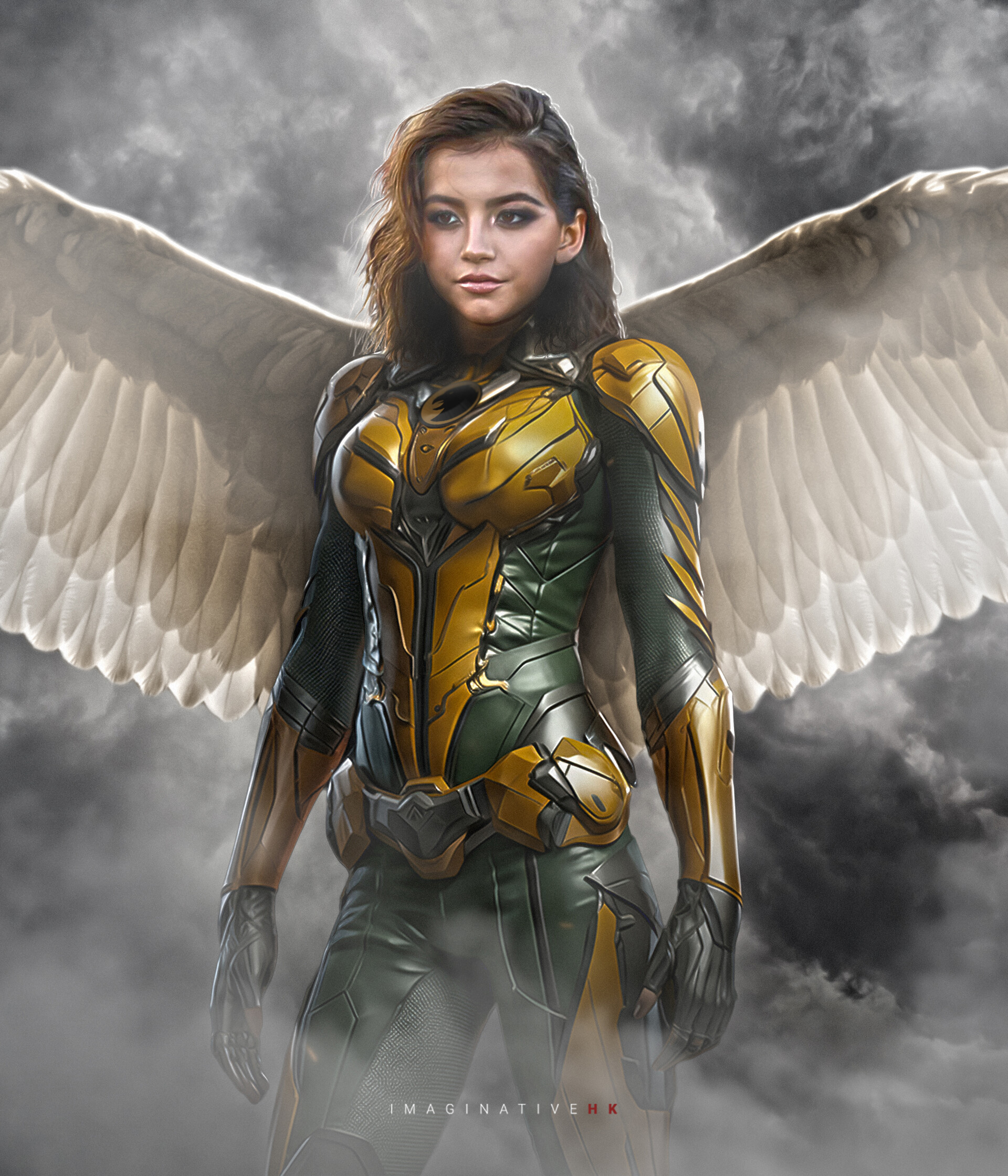 Hasan Kazi - Isabela Merced as HawkGirl