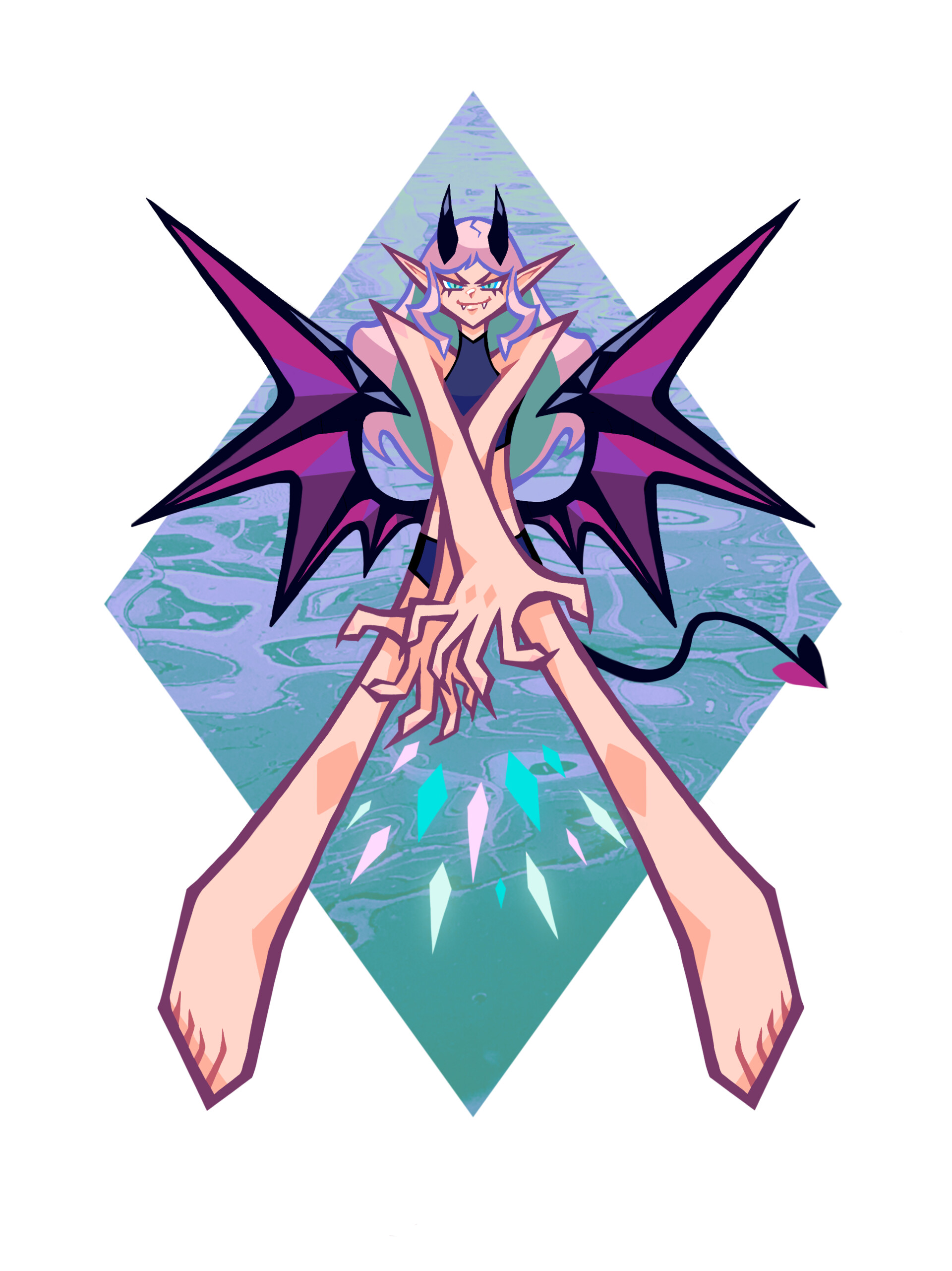 ArtStation - Demon Girl - Art Trade