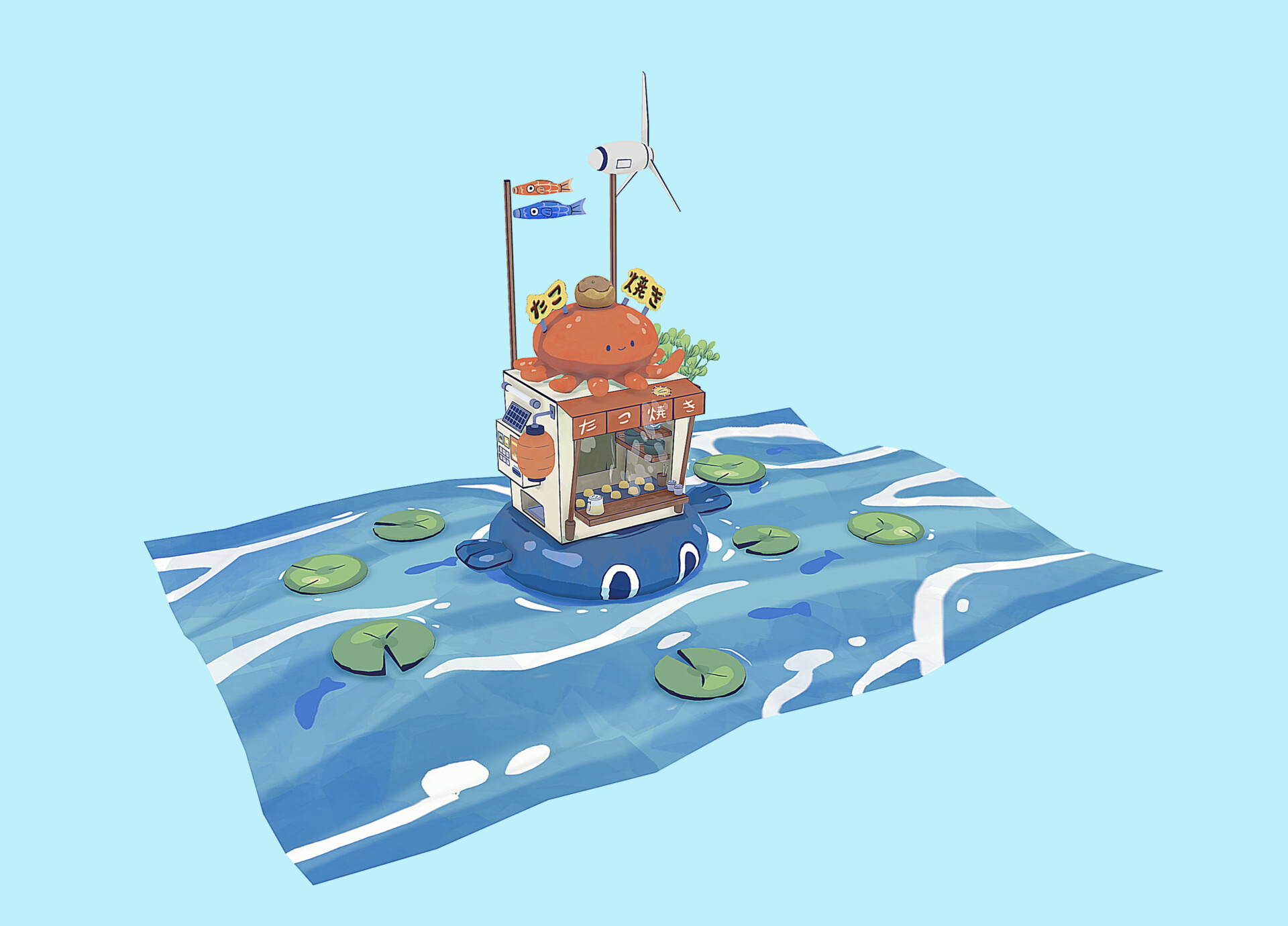 Barbara Sotolongo - Aquatic Takoyaki Stand