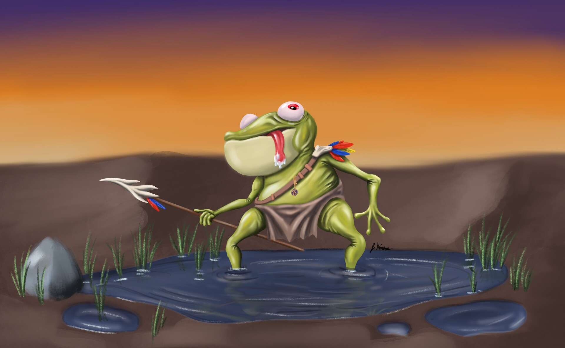 ArtStation - Frog Warrior
