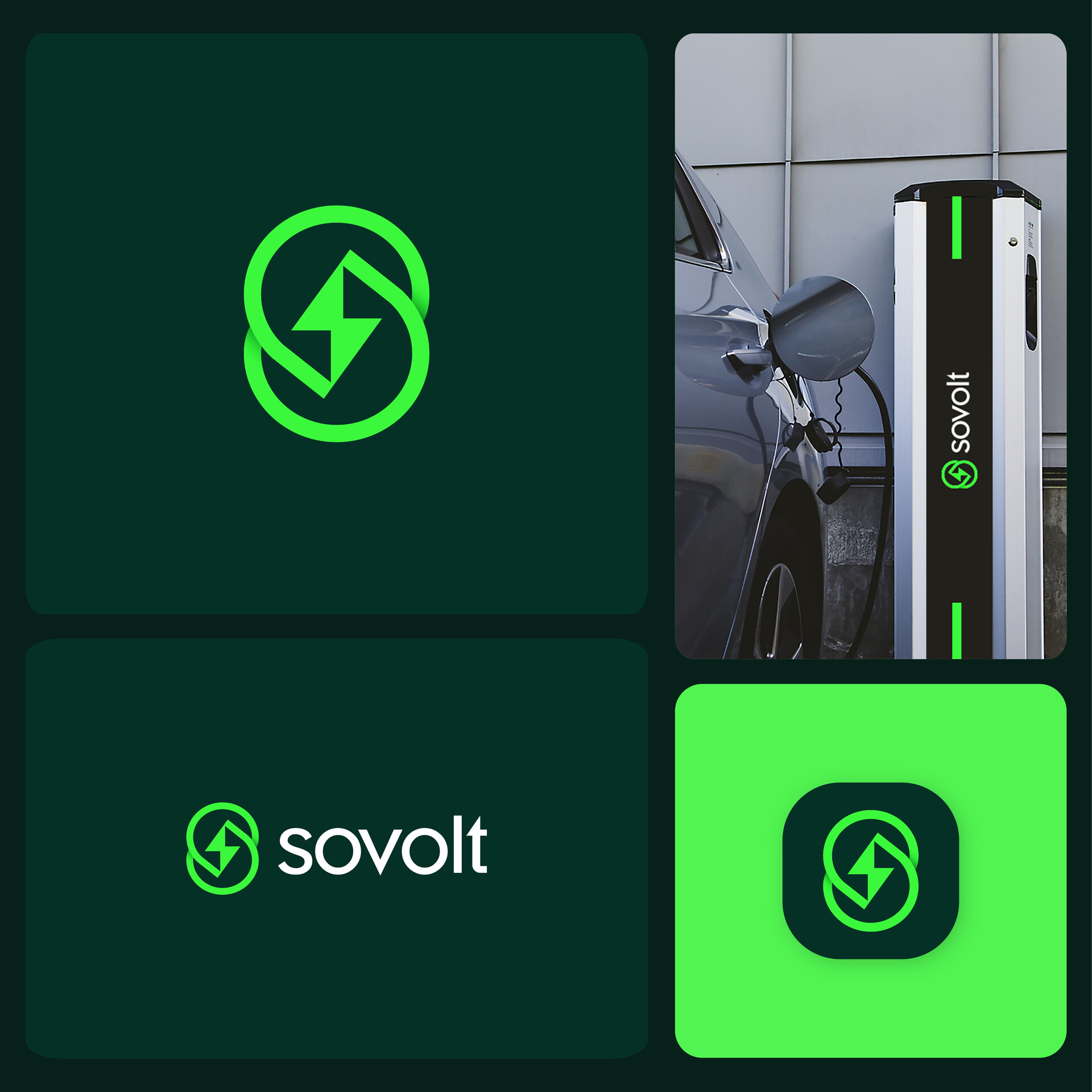 ArtStation - Car charging logo design