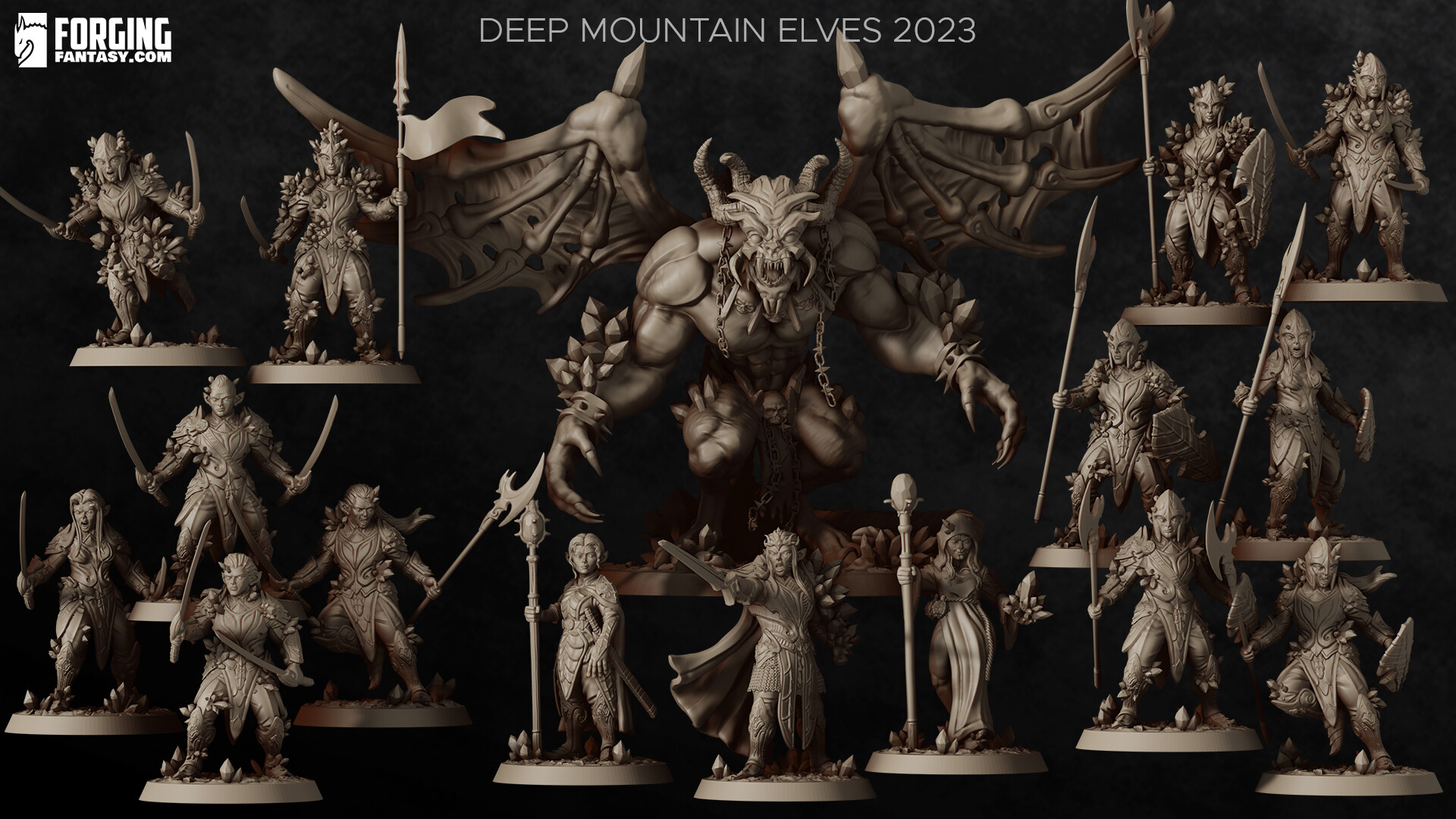 ArtStation - Forging Fantasy - Deep Mountain Elves