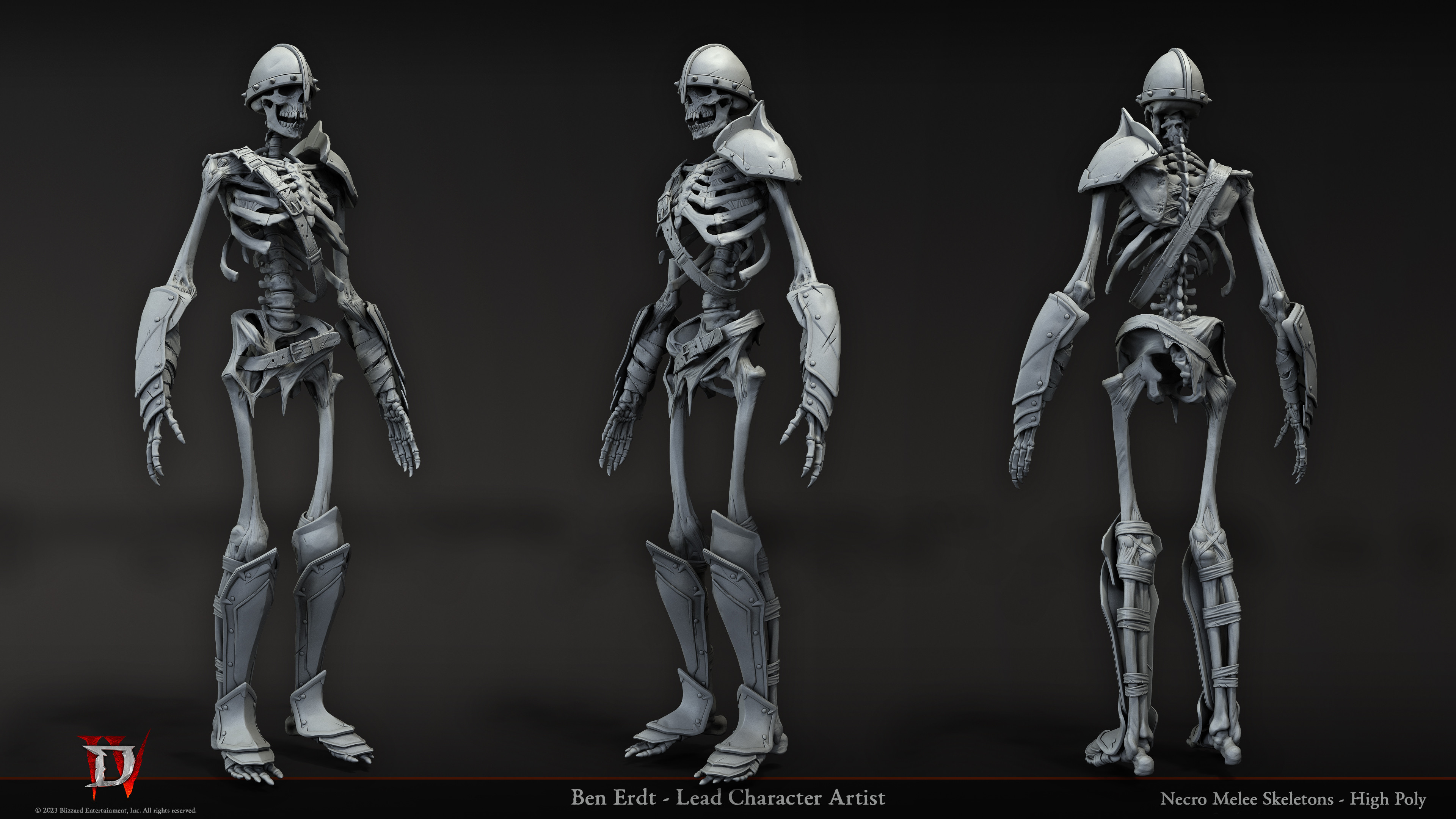 Ben Erdt - Diablo IV - Necro Skeletons