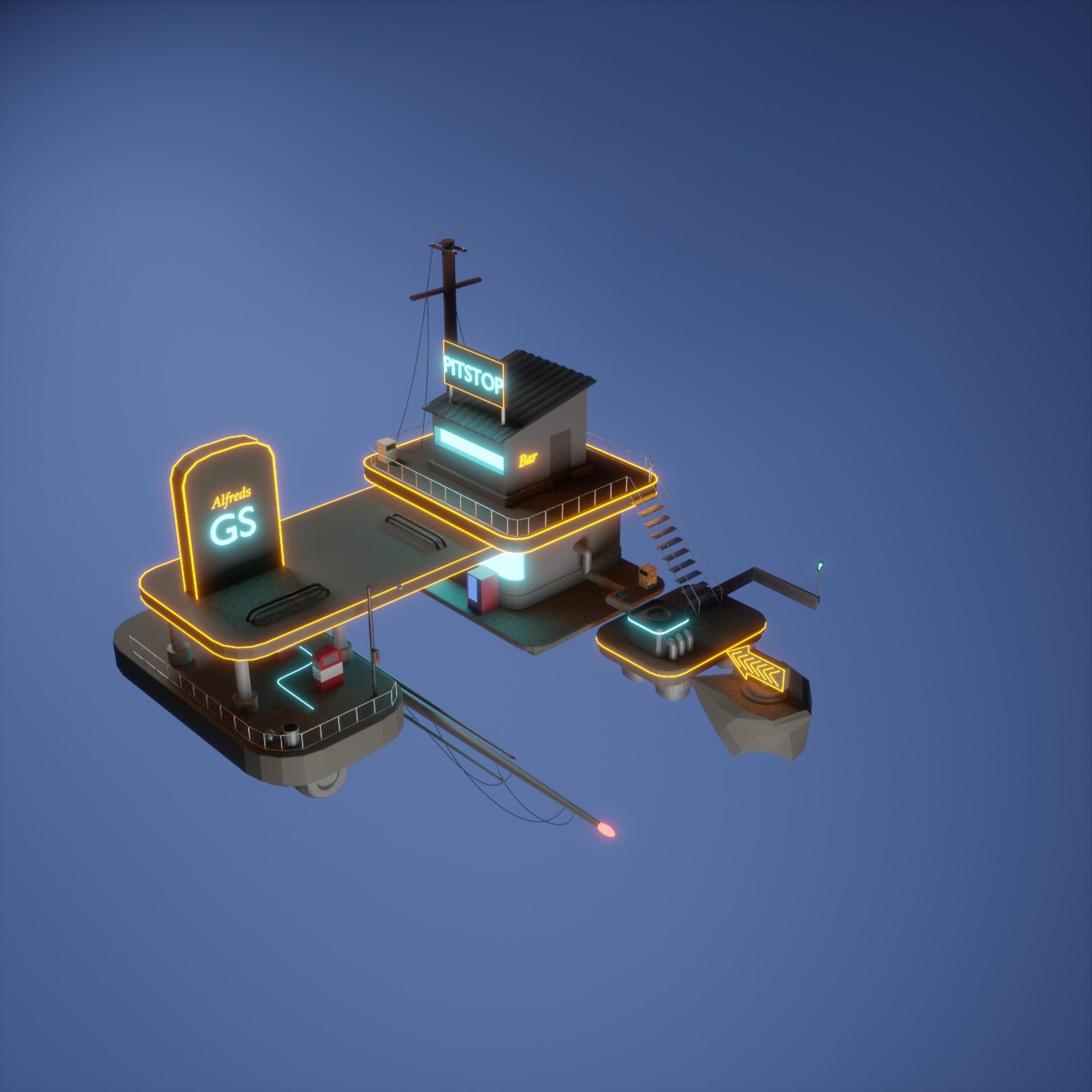 ArtStation - Mini Floating city