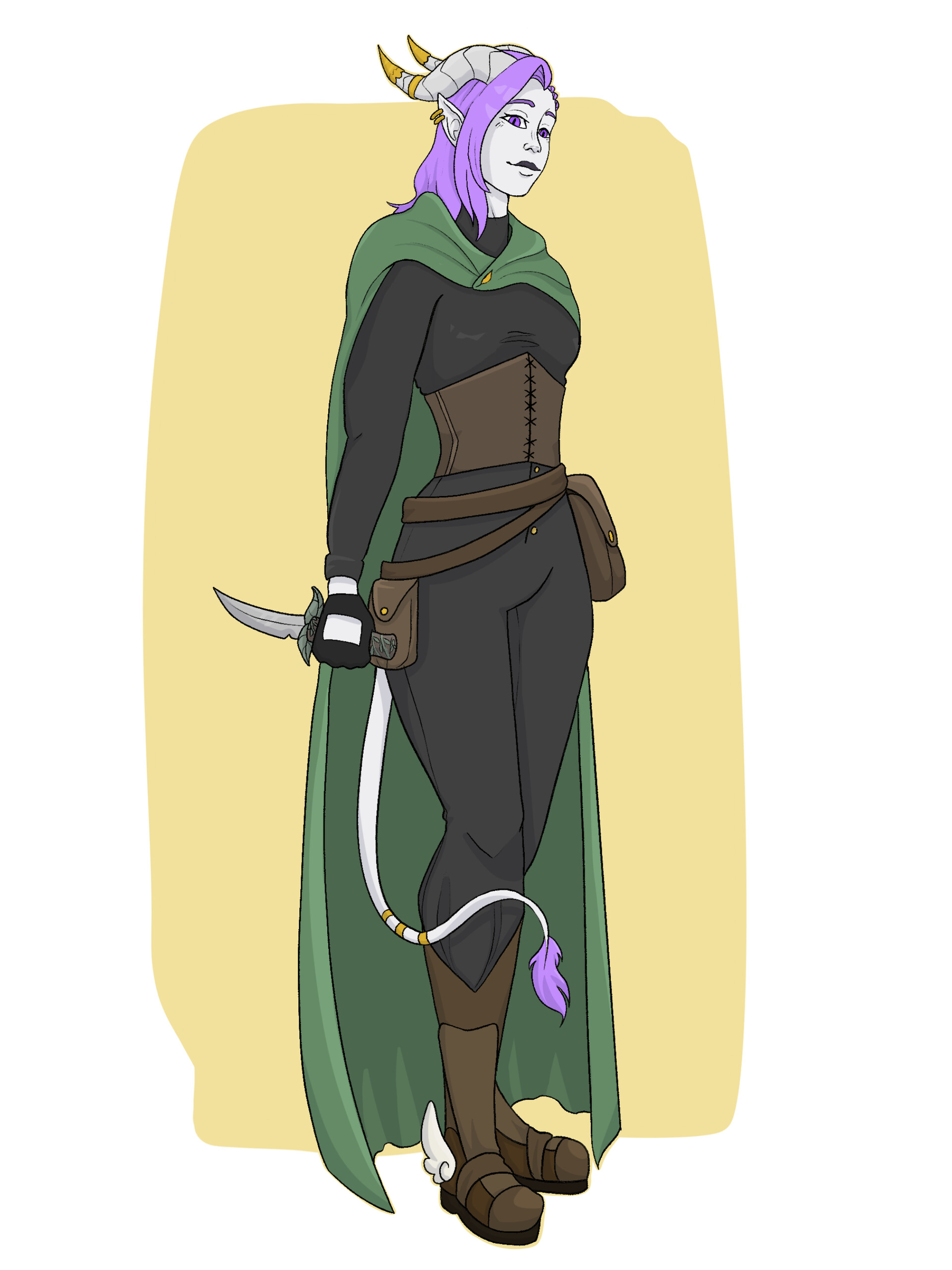 ArtStation - Tiefling Assassin Concept Sketch
