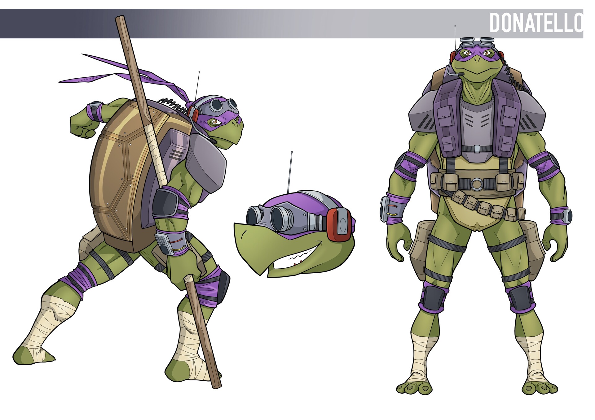 ArtStation - Character sheet - Donatello (TMNT)