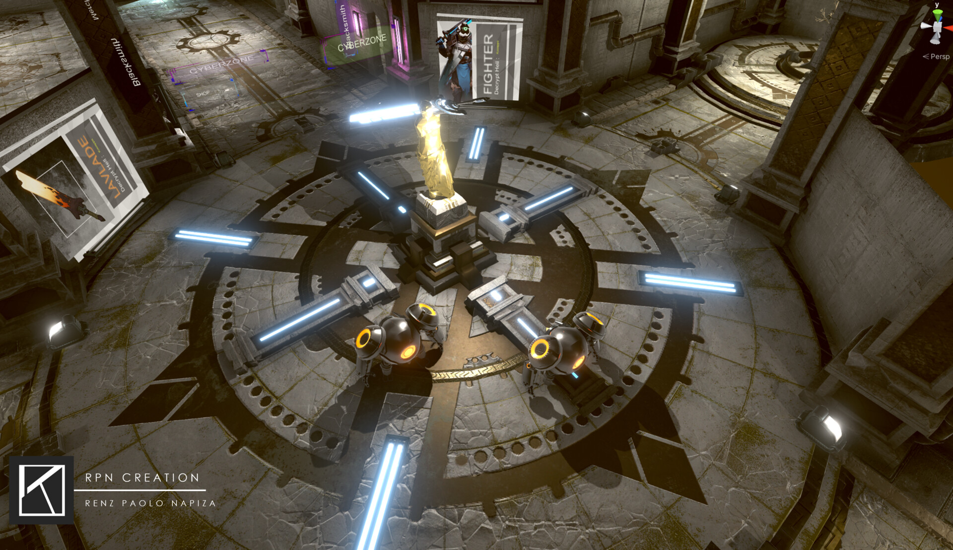 ArtStation - Dungeon outpost assets design and unity real-time render