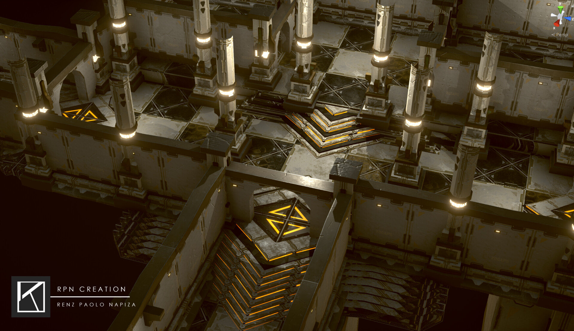 ArtStation - Cyber Sci-fi Dungeon assets and environment design in unity
