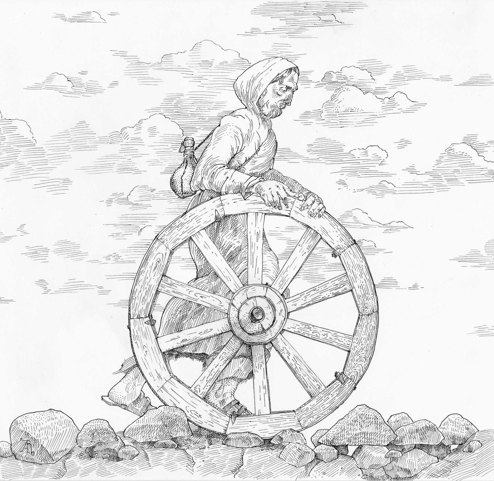 ArtStation - Walk with a wheel