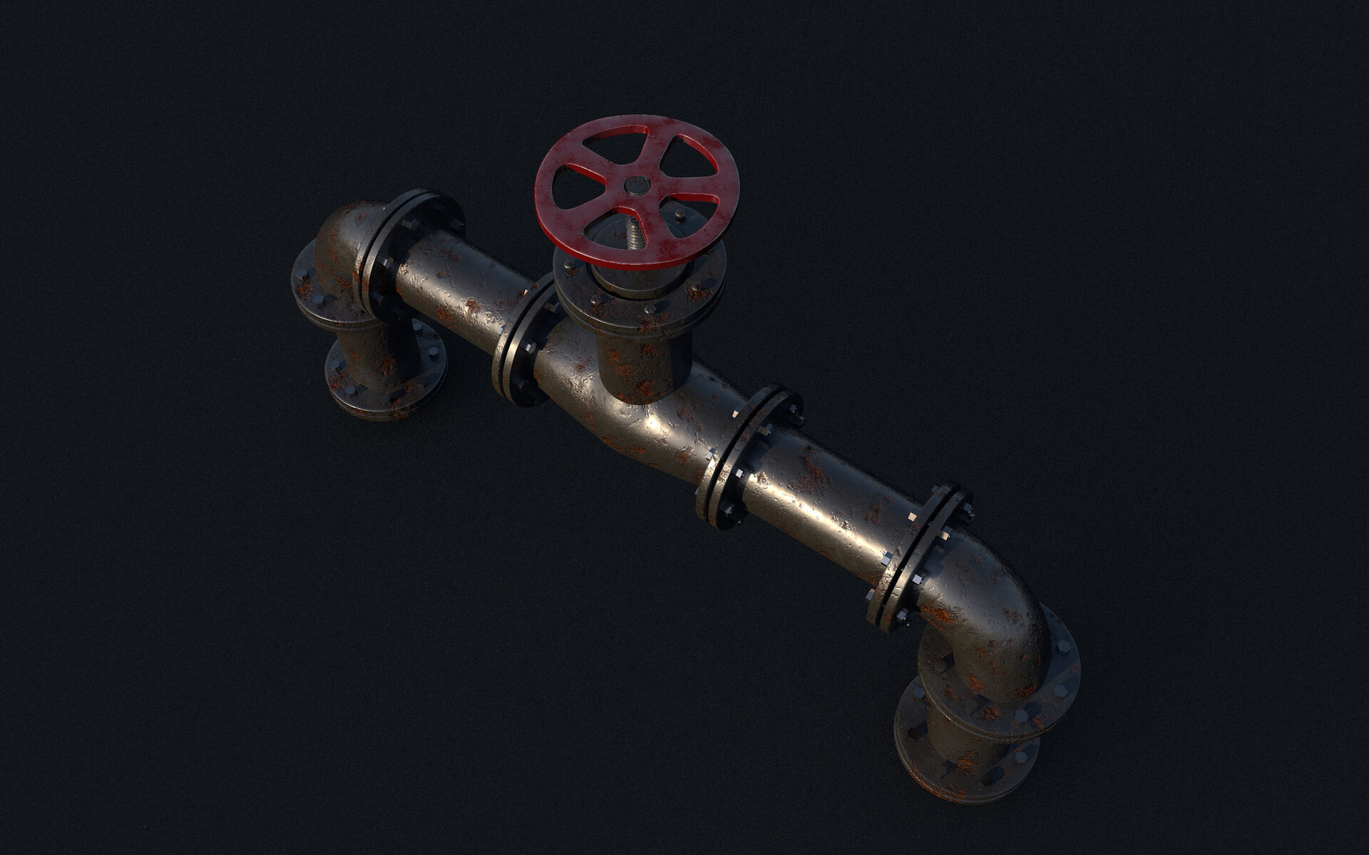 ArtStation - Pipe with valve