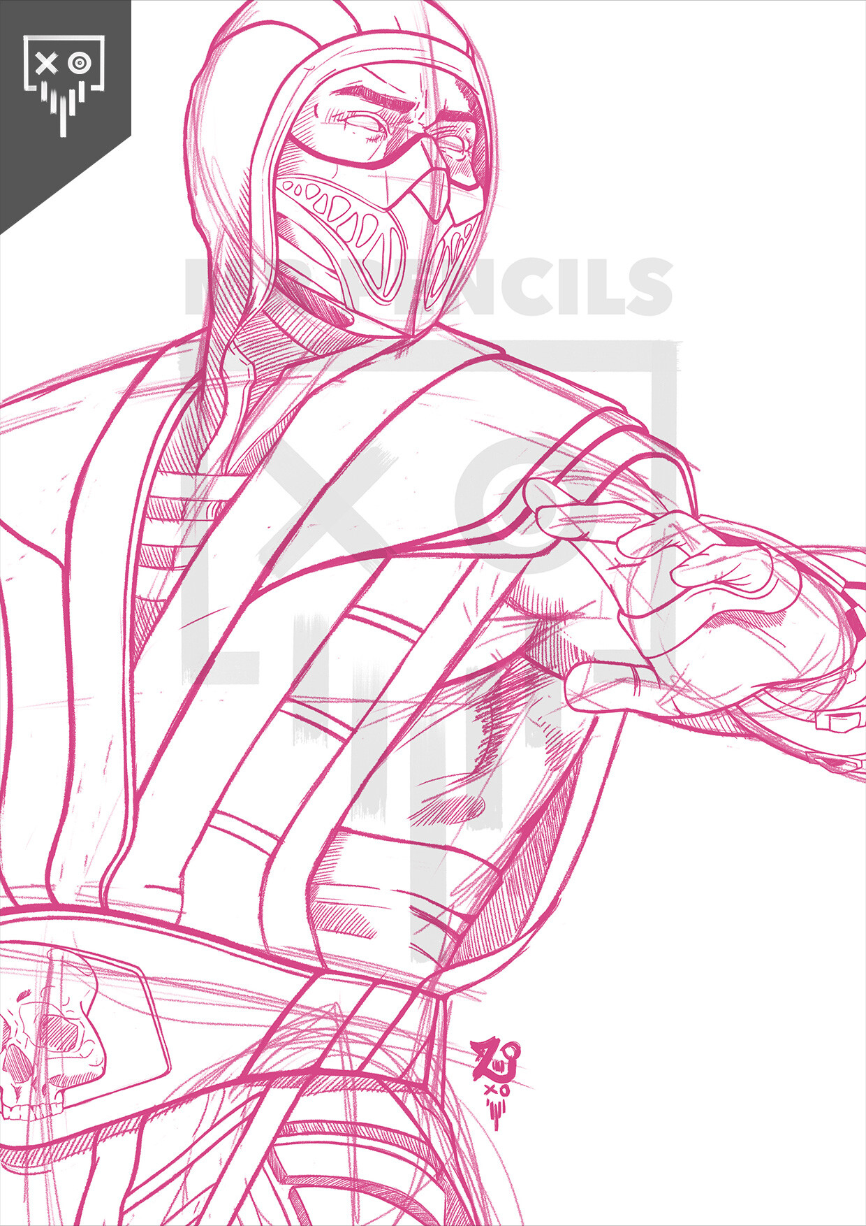 ArtStation - Scorpion "Hell Fire" by Mr Pencils (2023)