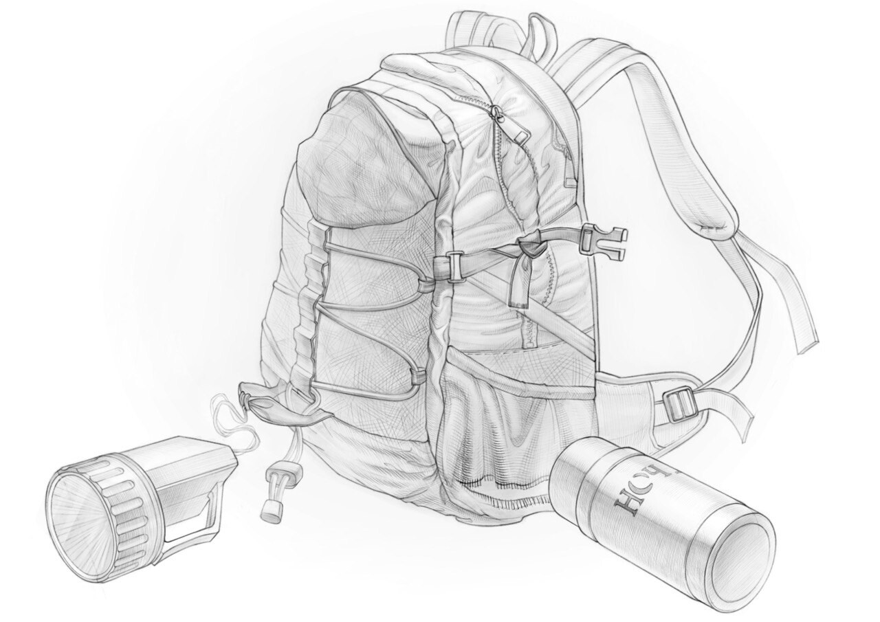 Ekaterina Usko - homeless's backpack