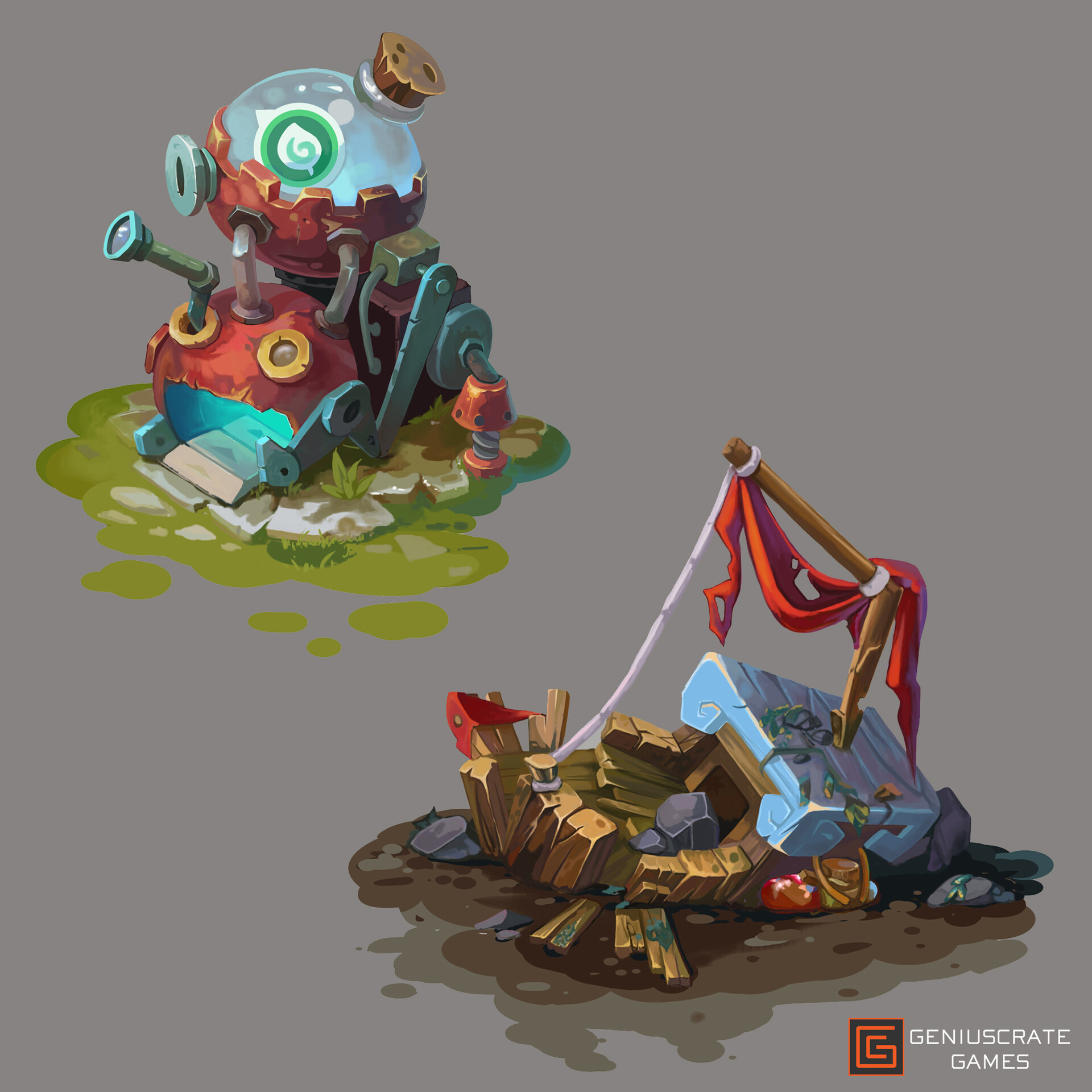 ArtStation - Isometric Art -Ruins