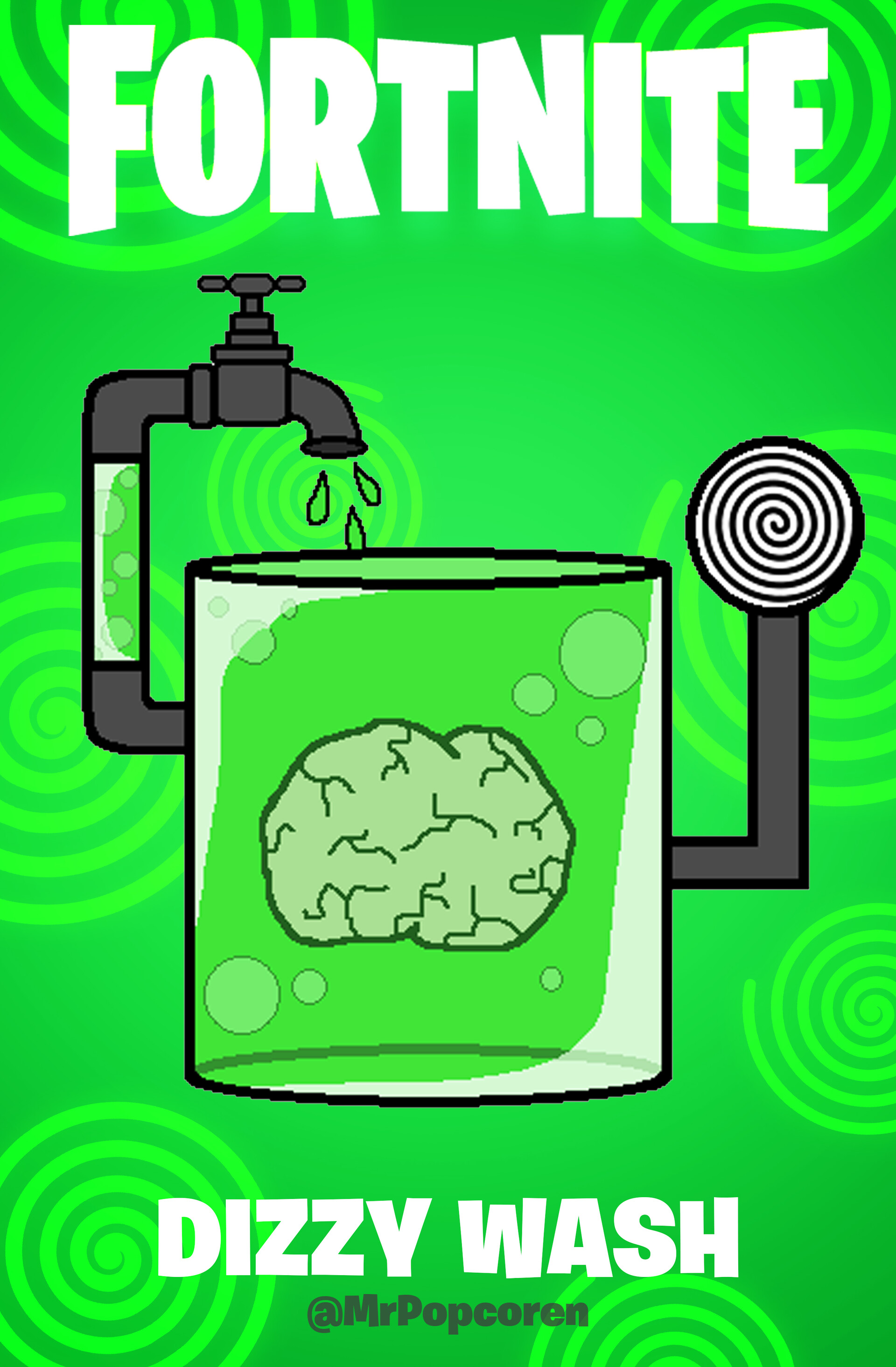 mr.popcoren - Fortnite Fan Concept - Brain Wash