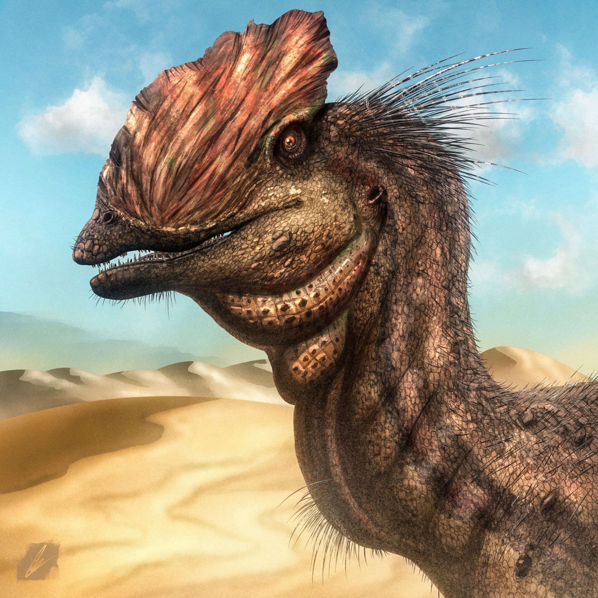 ArtStation - Dilophosaurus.