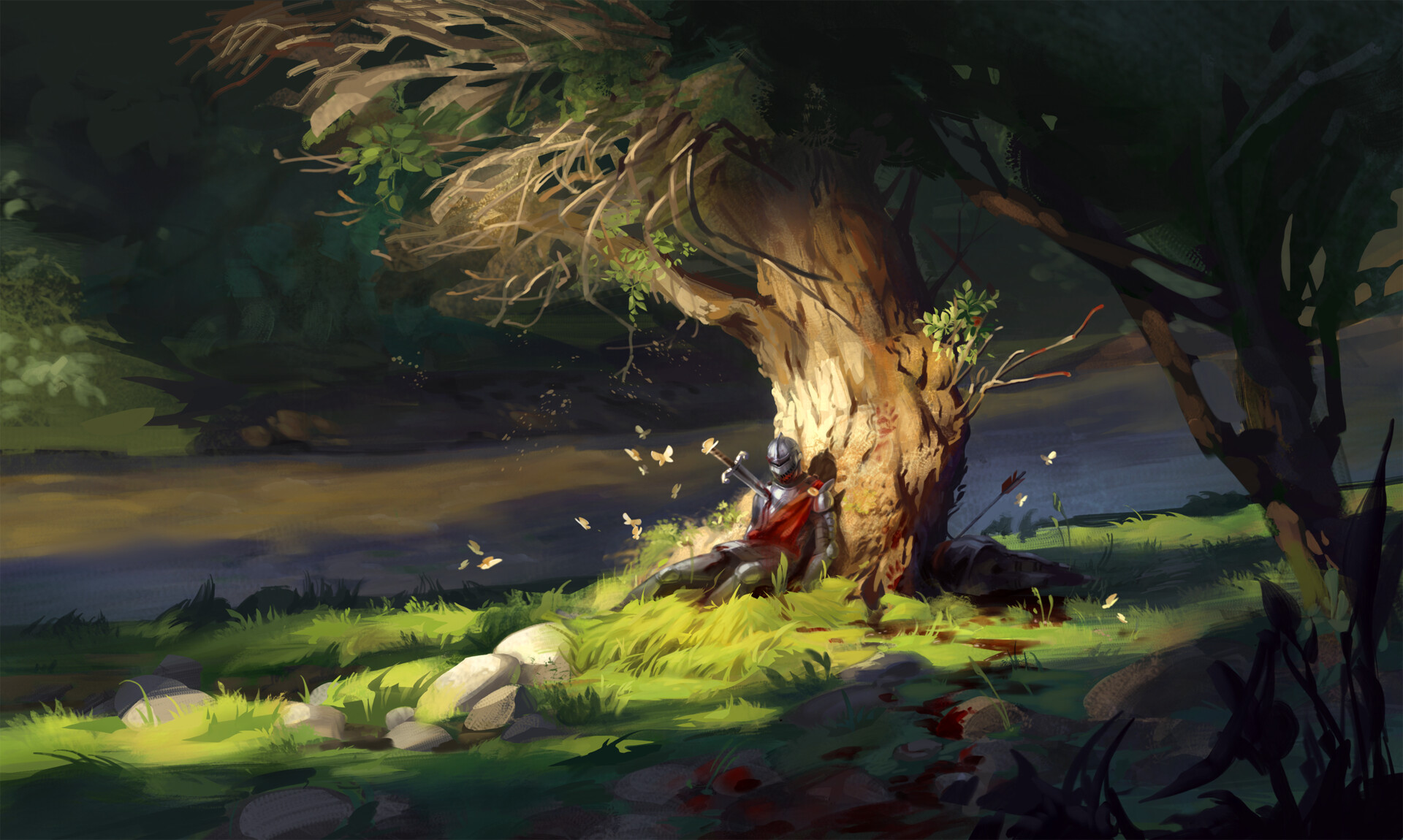 ArtStation - Magical forest study