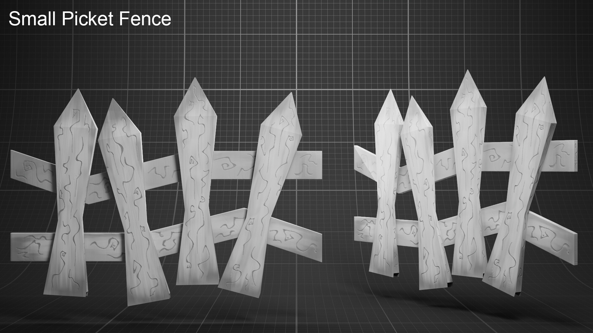 ArtStation - Picked Fence Model and Texture