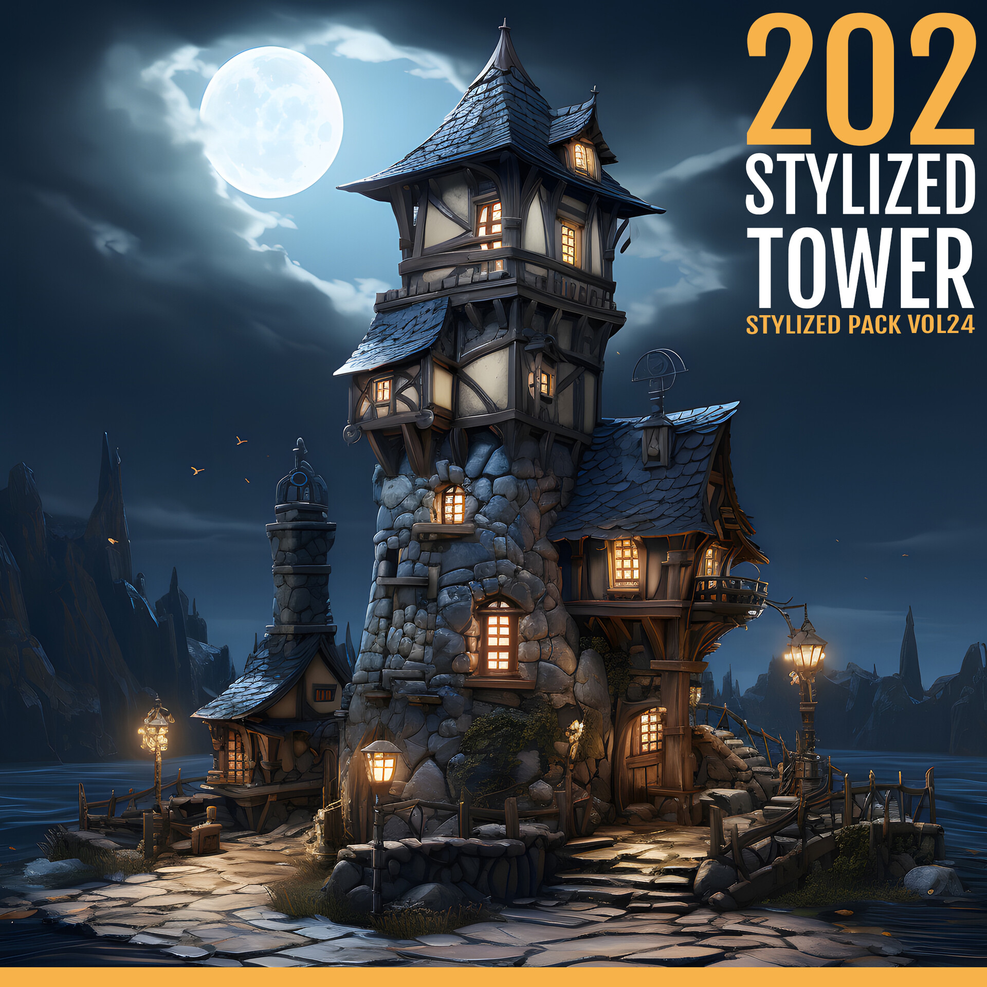 Artificial Dimension - 202 Stylized Tower VOL 24