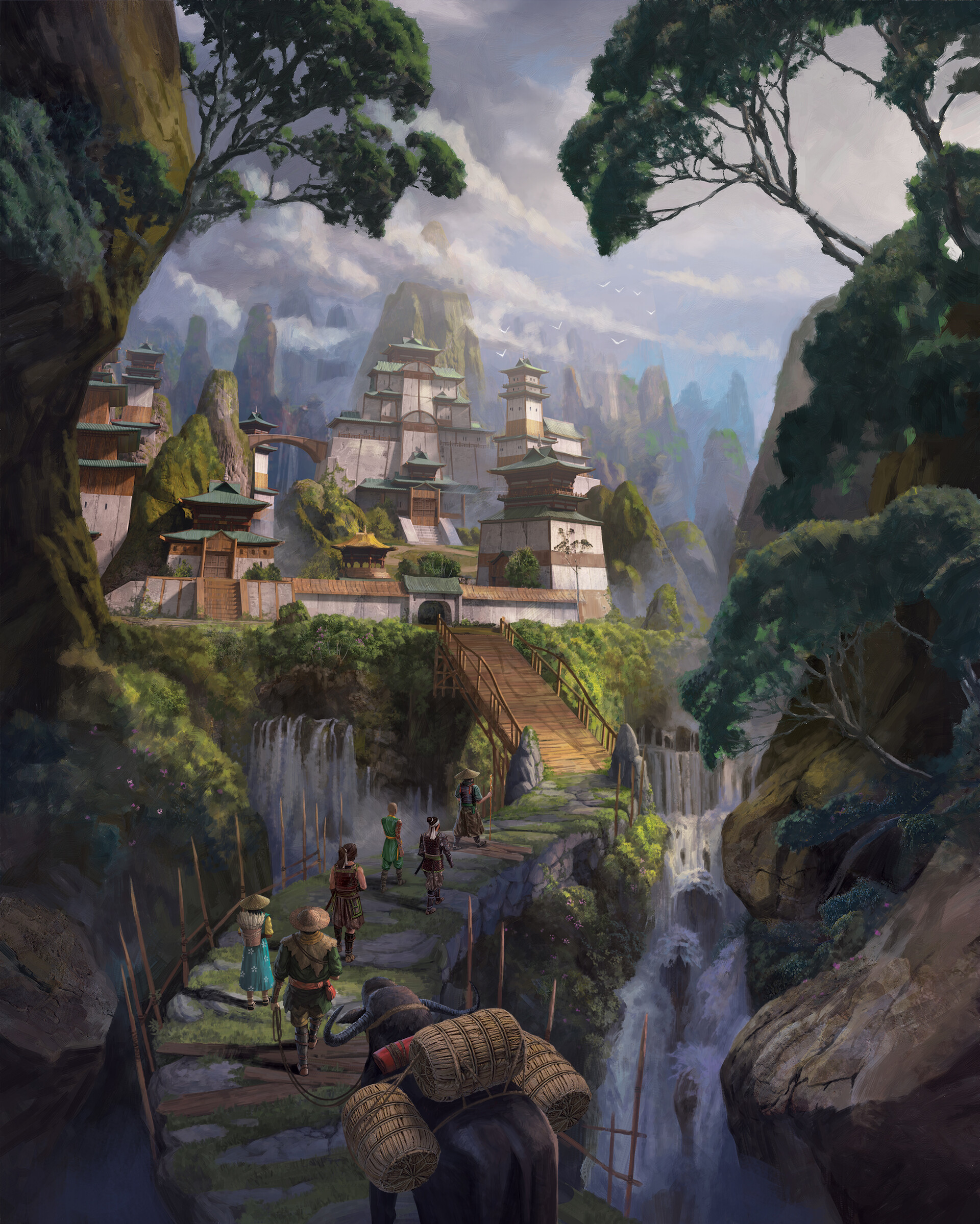 ArtStation - Legend of the five rings illustration