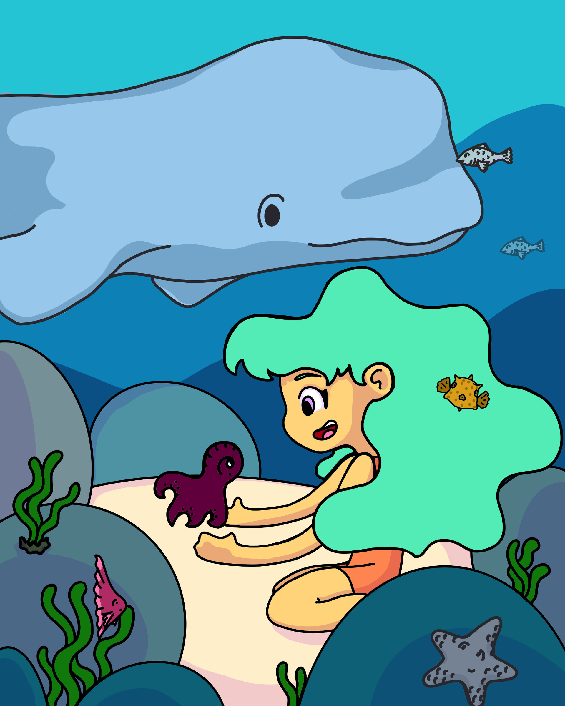 ArtStation - Sea girl