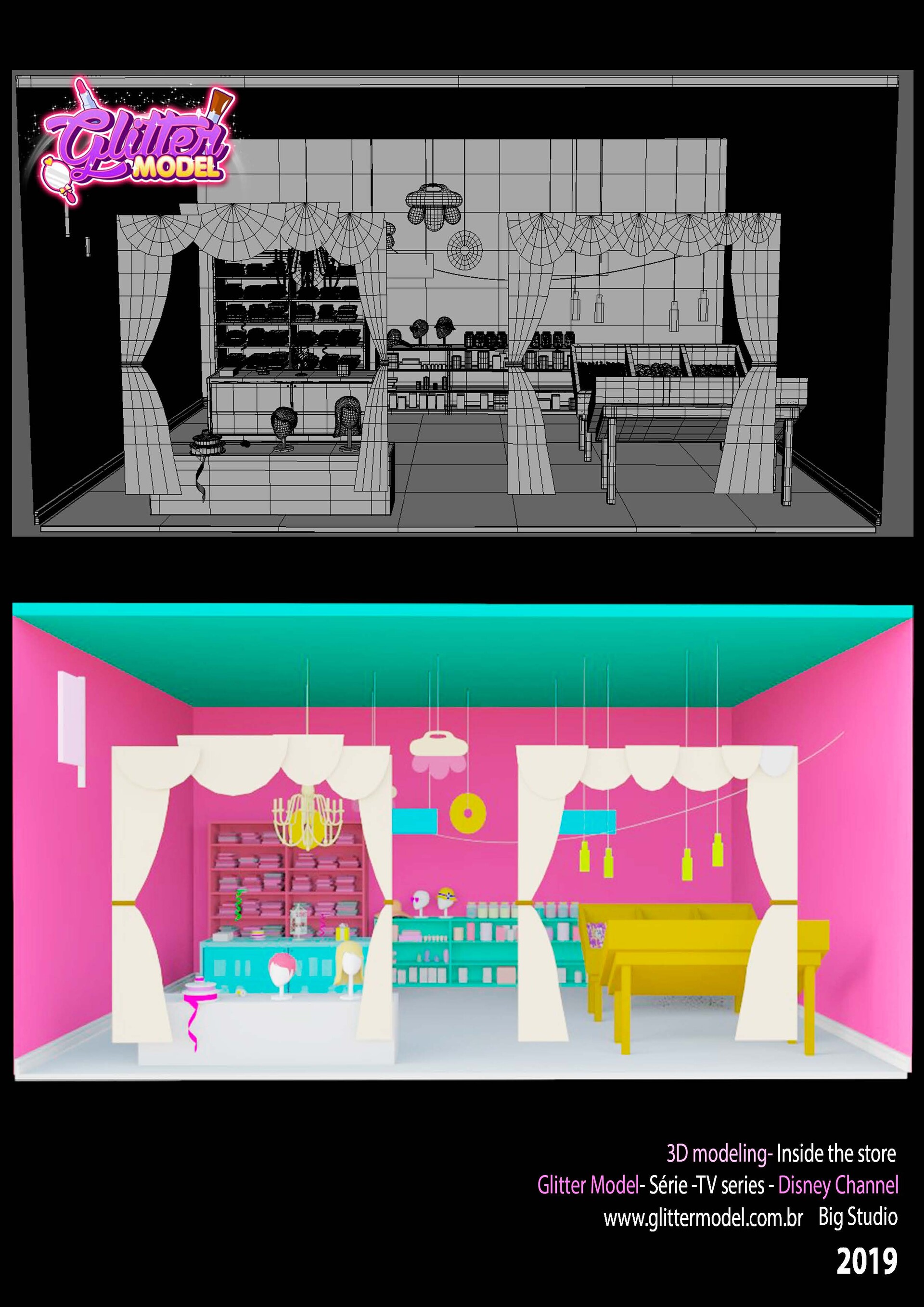 ArtStation - Inside Store -Glitter model