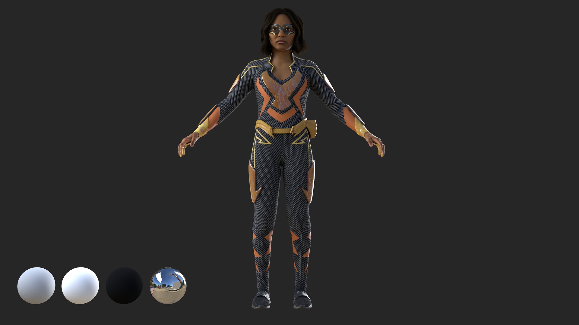 ArtStation - Lightning's supersuit for CW's Black Lightning